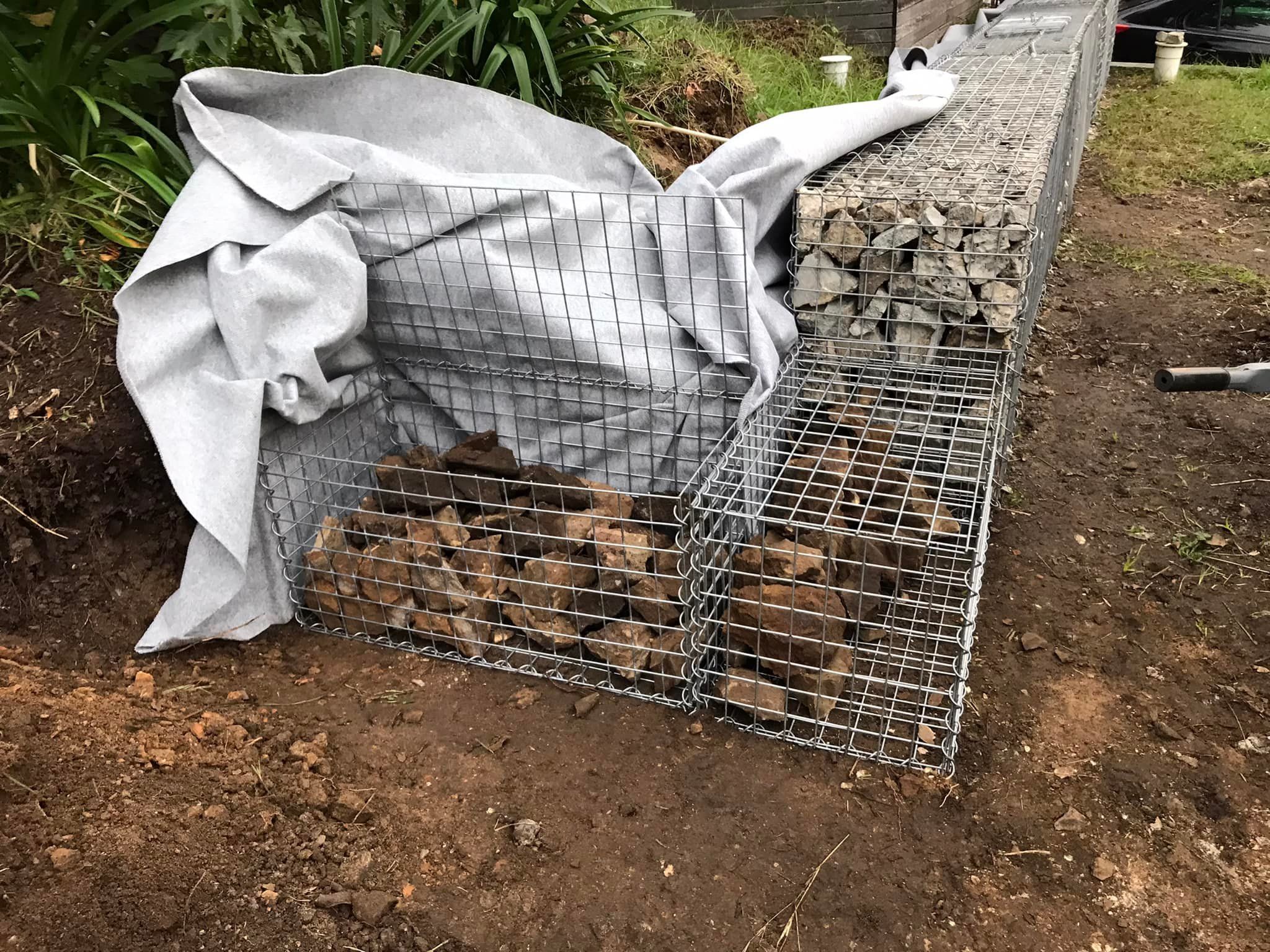 Front corner gabion wall | Bunnings Workshop community