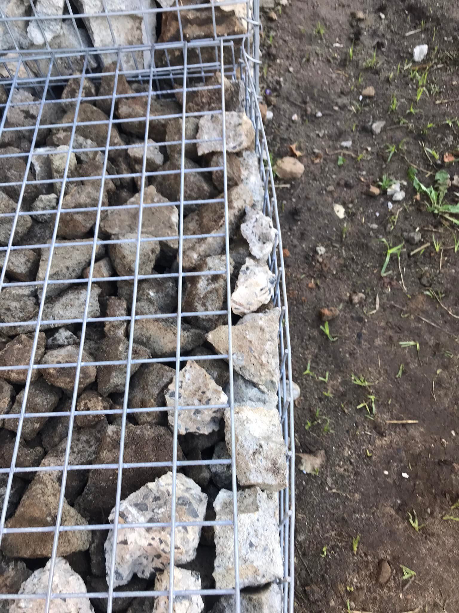 Front corner gabion wall | Bunnings Workshop community