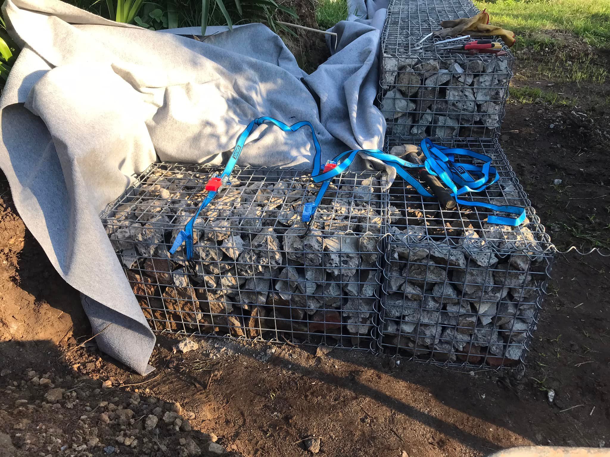 Front corner gabion wall | Bunnings Workshop community