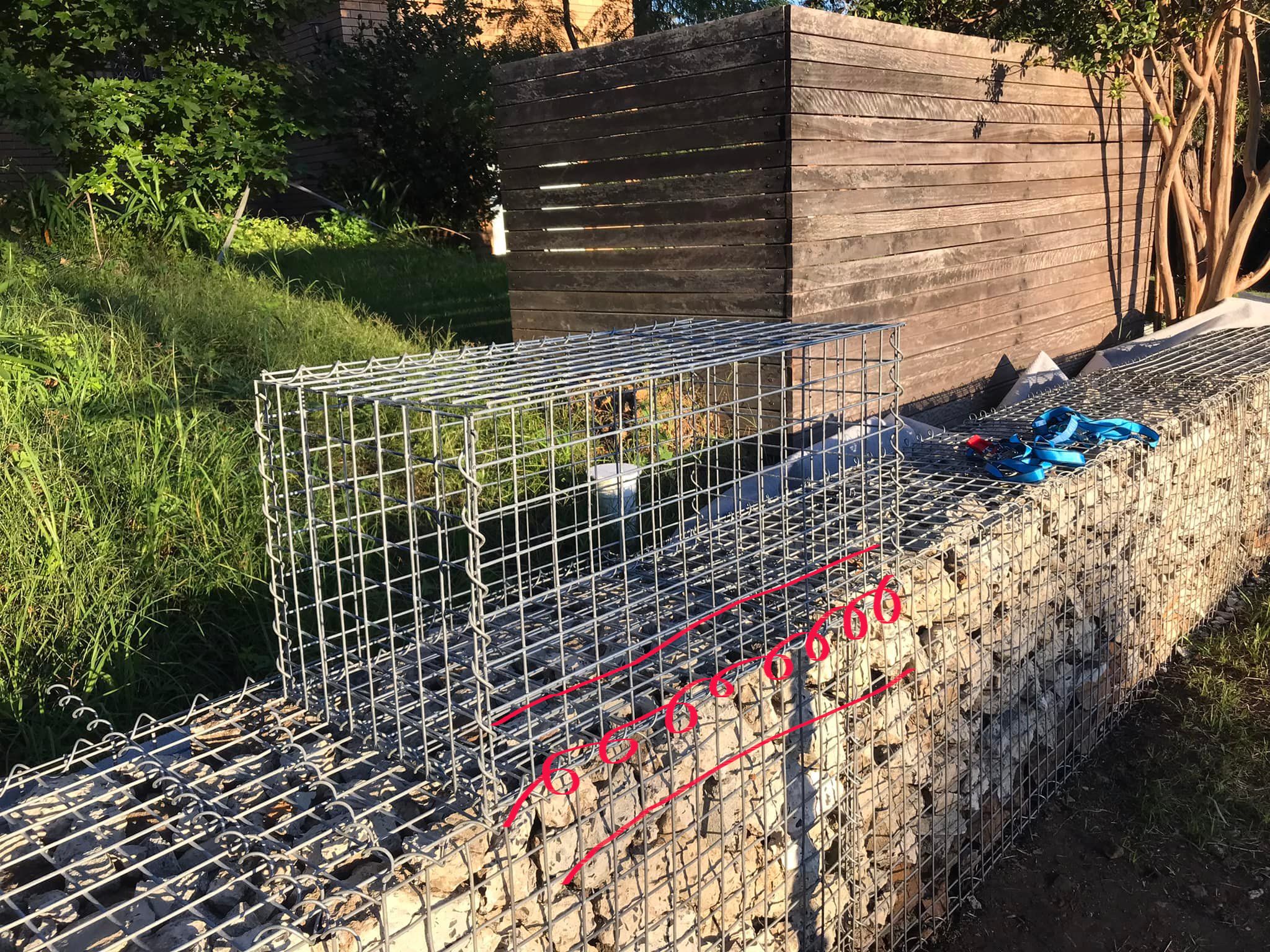 Front corner gabion wall | Bunnings Workshop community