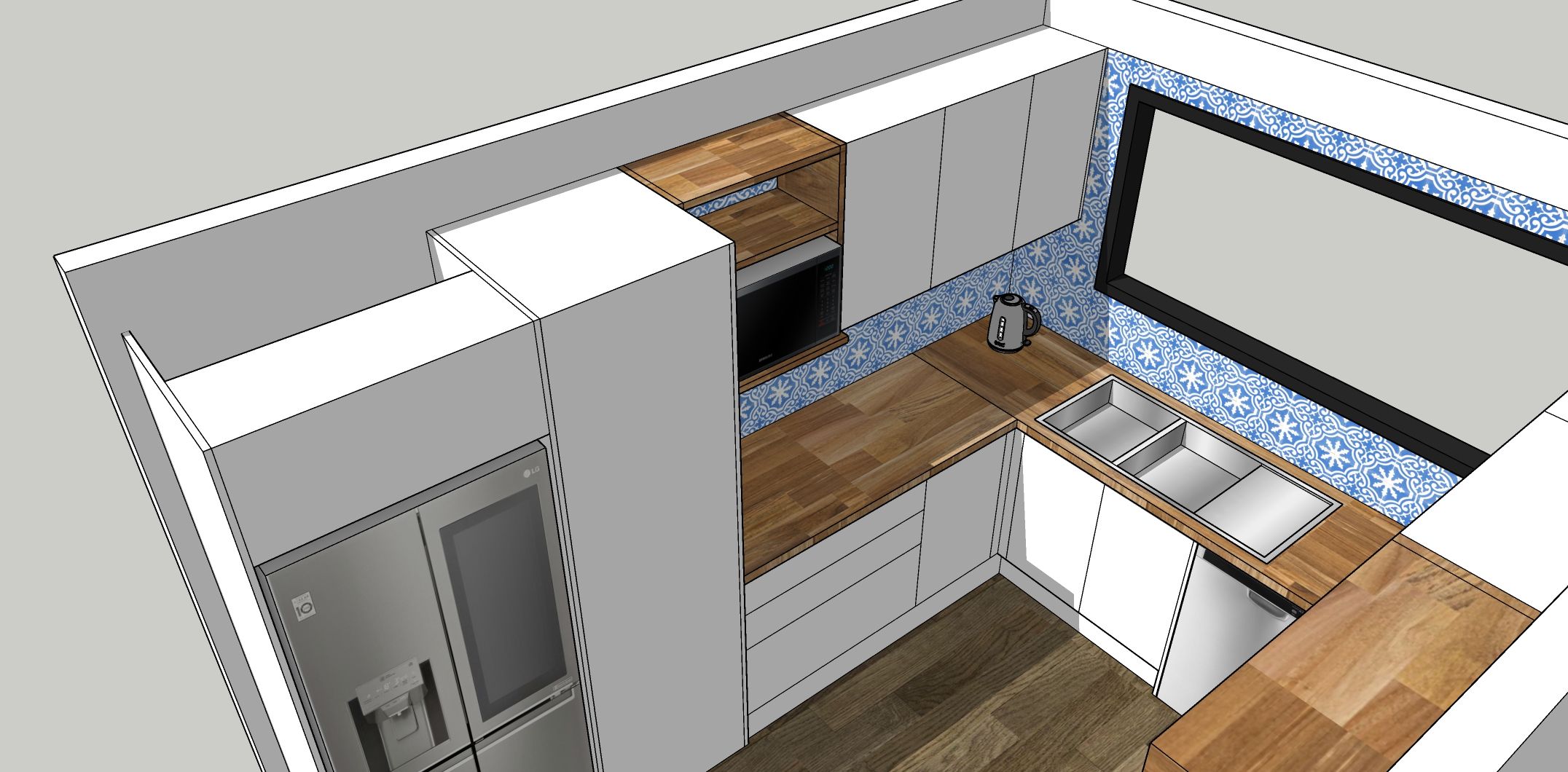 Solved: Need help with designing a small U-shape... | Bunnings Workshop ...