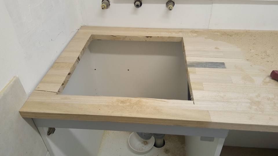 Laundry makeover with timber benchtop | Bunnings Workshop community
