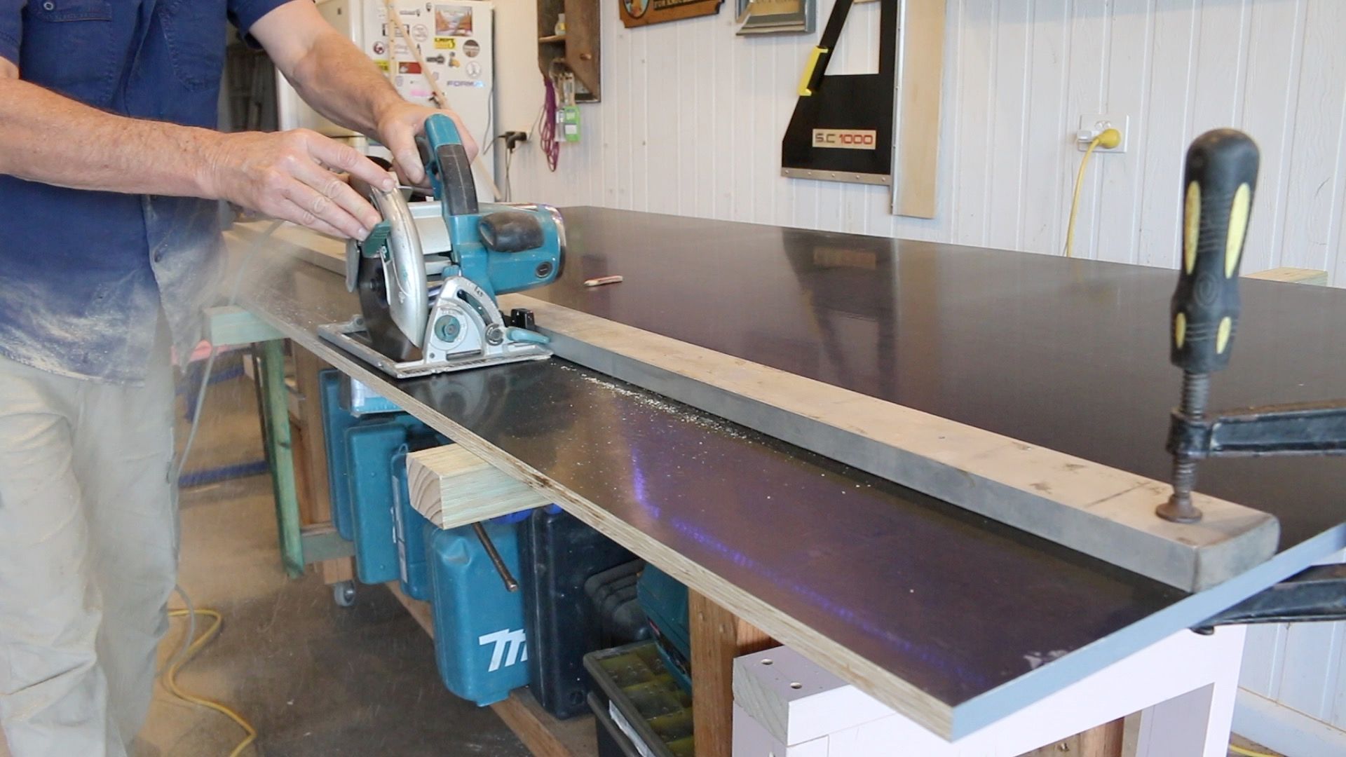 Space-saving folding workbench | Bunnings Workshop community