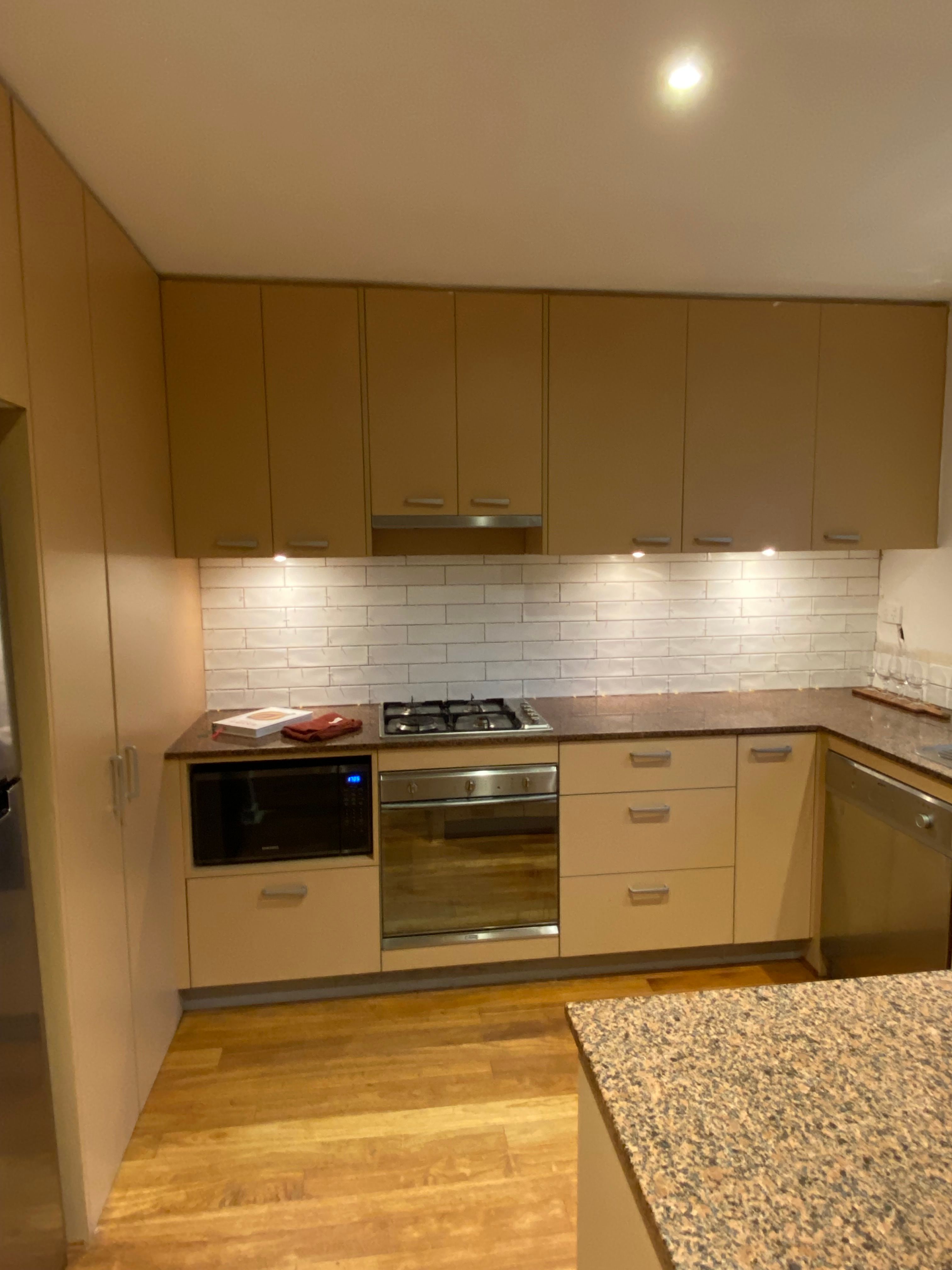 Kitchen facelift with tiled splashback | Bunnings Workshop community