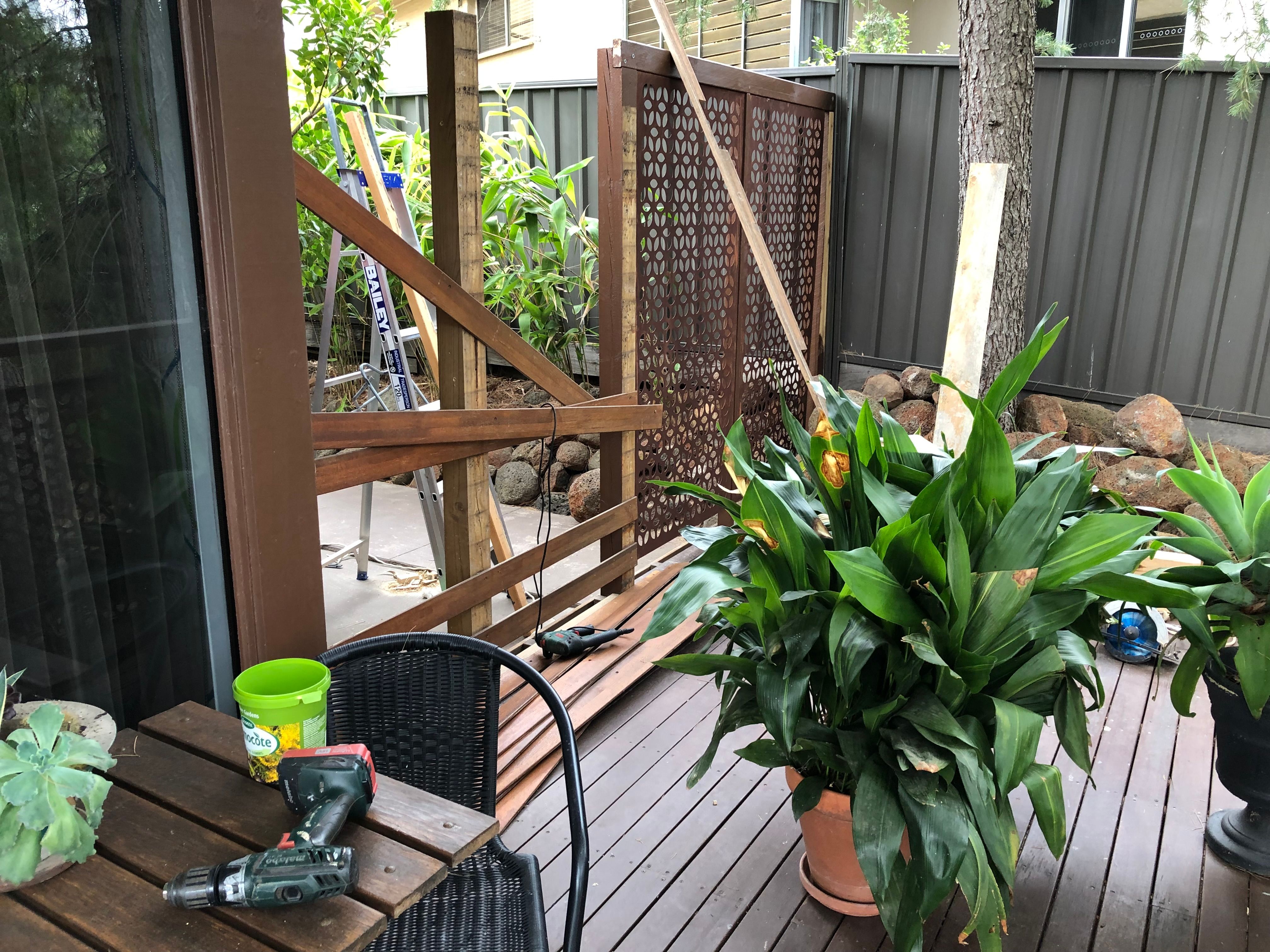 Courtyard privacy screen and gate | Bunnings Workshop community