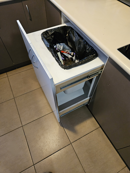 How to create a slide-out bin cupboard? | Bunnings Workshop community