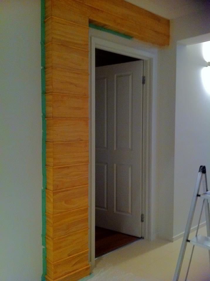 Entry feature walls with storage nook be... | Bunnings Workshop community