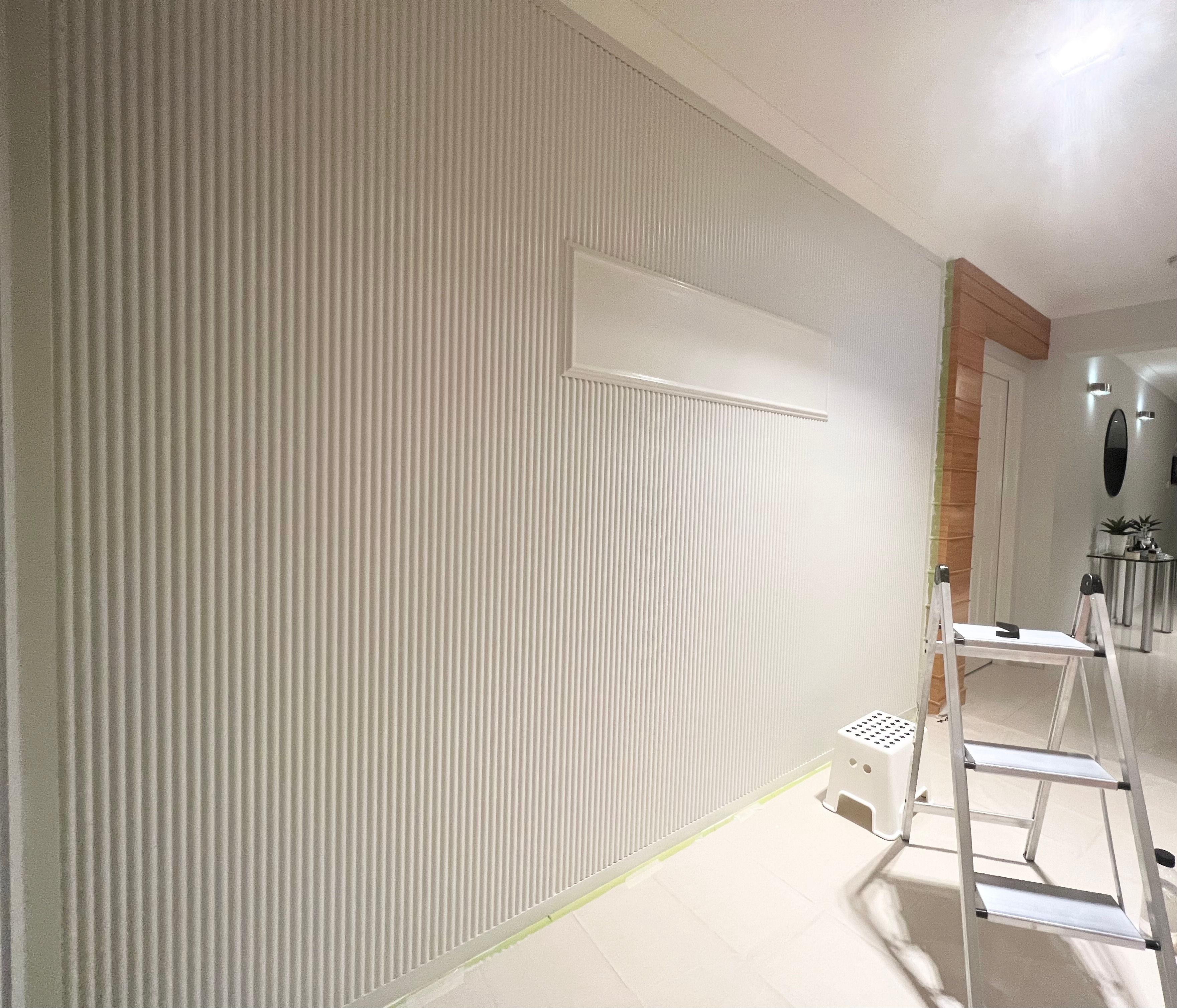 Entry feature walls with storage nook be... | Bunnings Workshop community