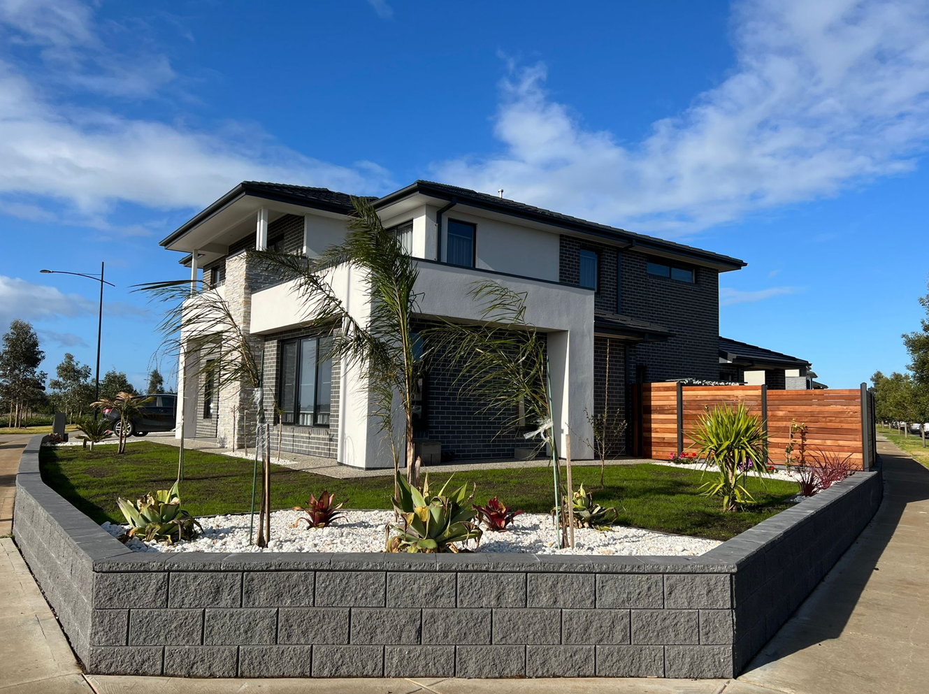 Retaining wall and Merbau slat fence | Bunnings Workshop community