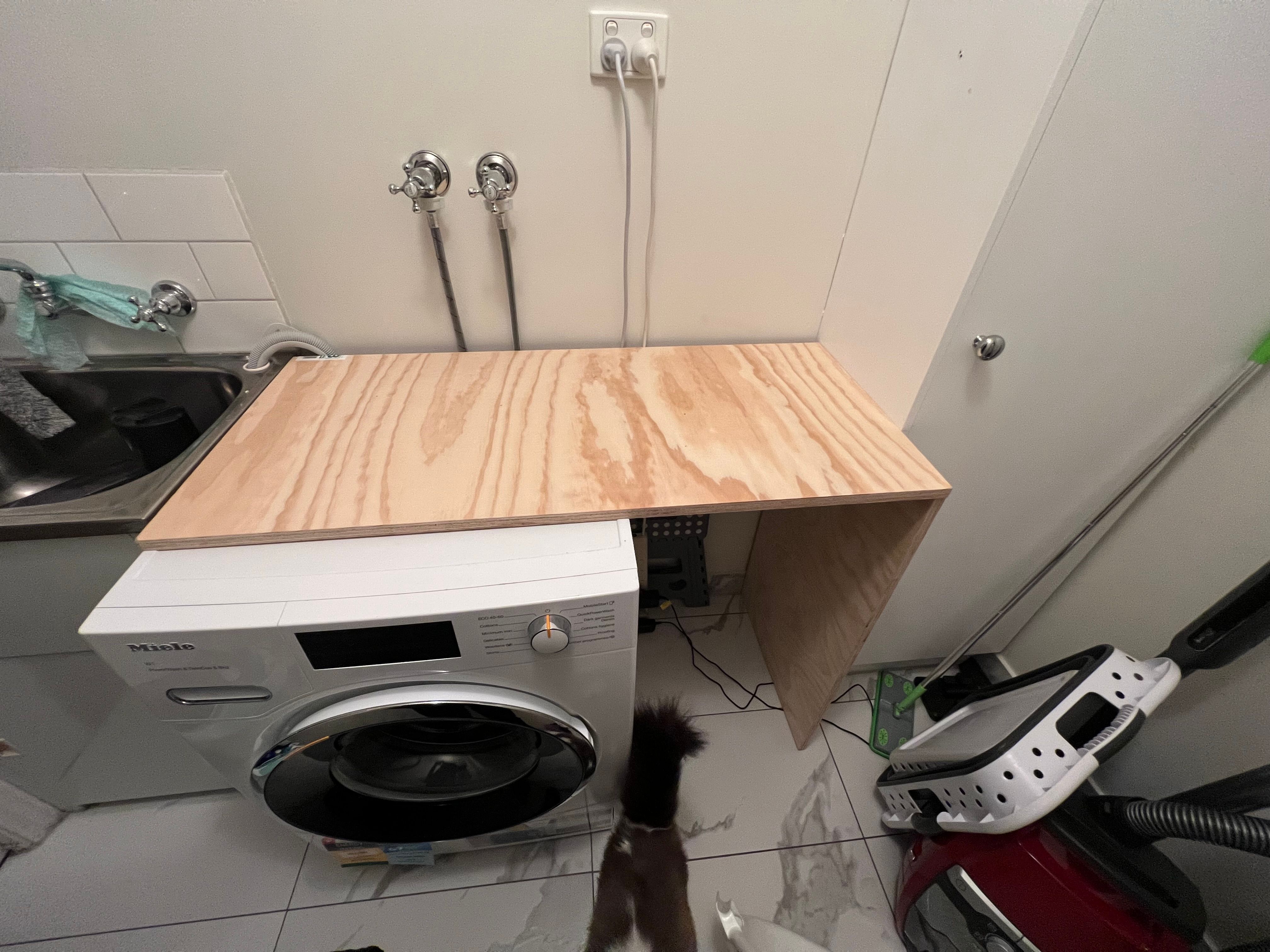 How to add laundry benchtop in a rental? | Bunnings Workshop community