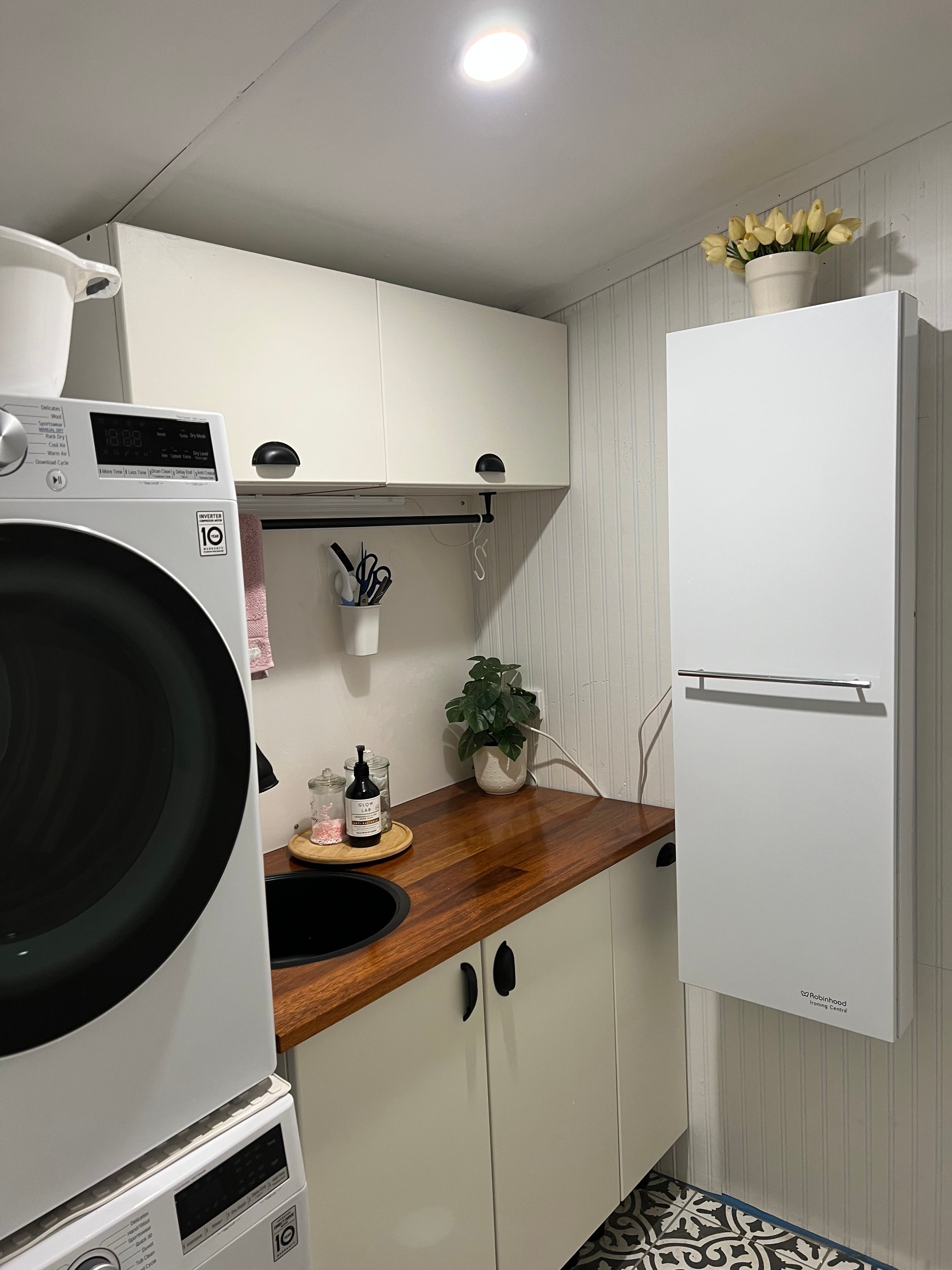 Tiny functional laundry using Kaboodle c... | Bunnings Workshop community