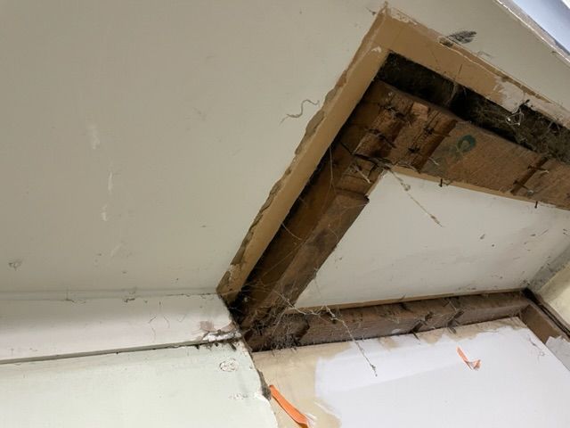 How to plaster and patch kitchen ceiling... | Bunnings Workshop community