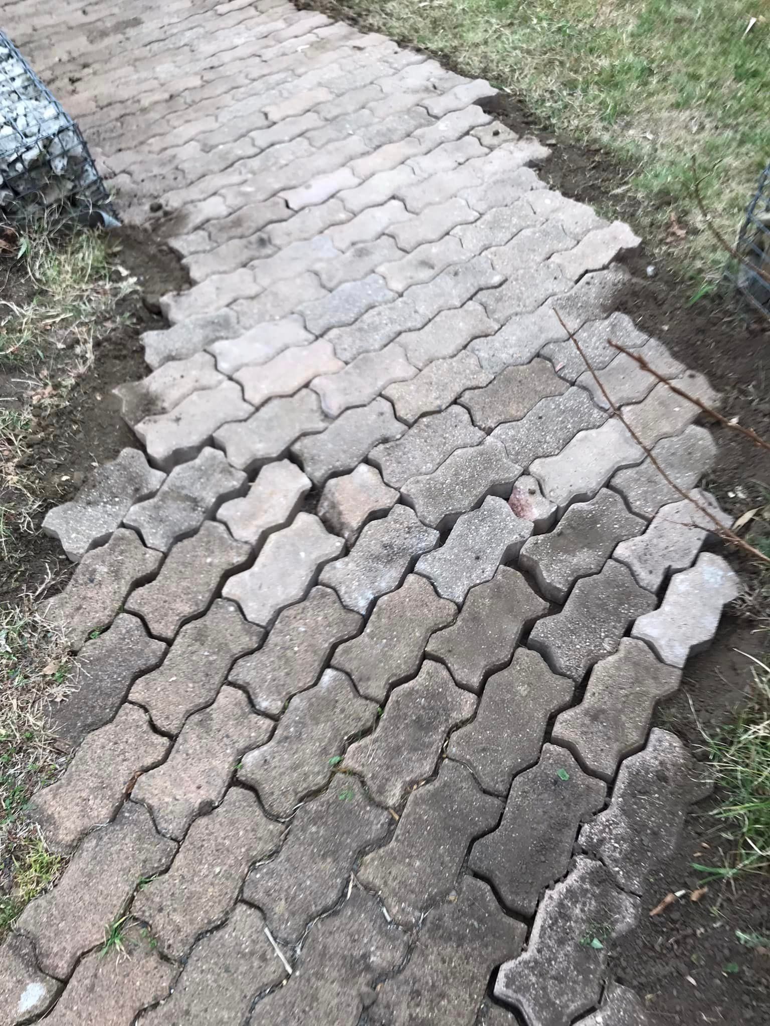 Wiggly pavers for sloped path in front y... | Bunnings Workshop community