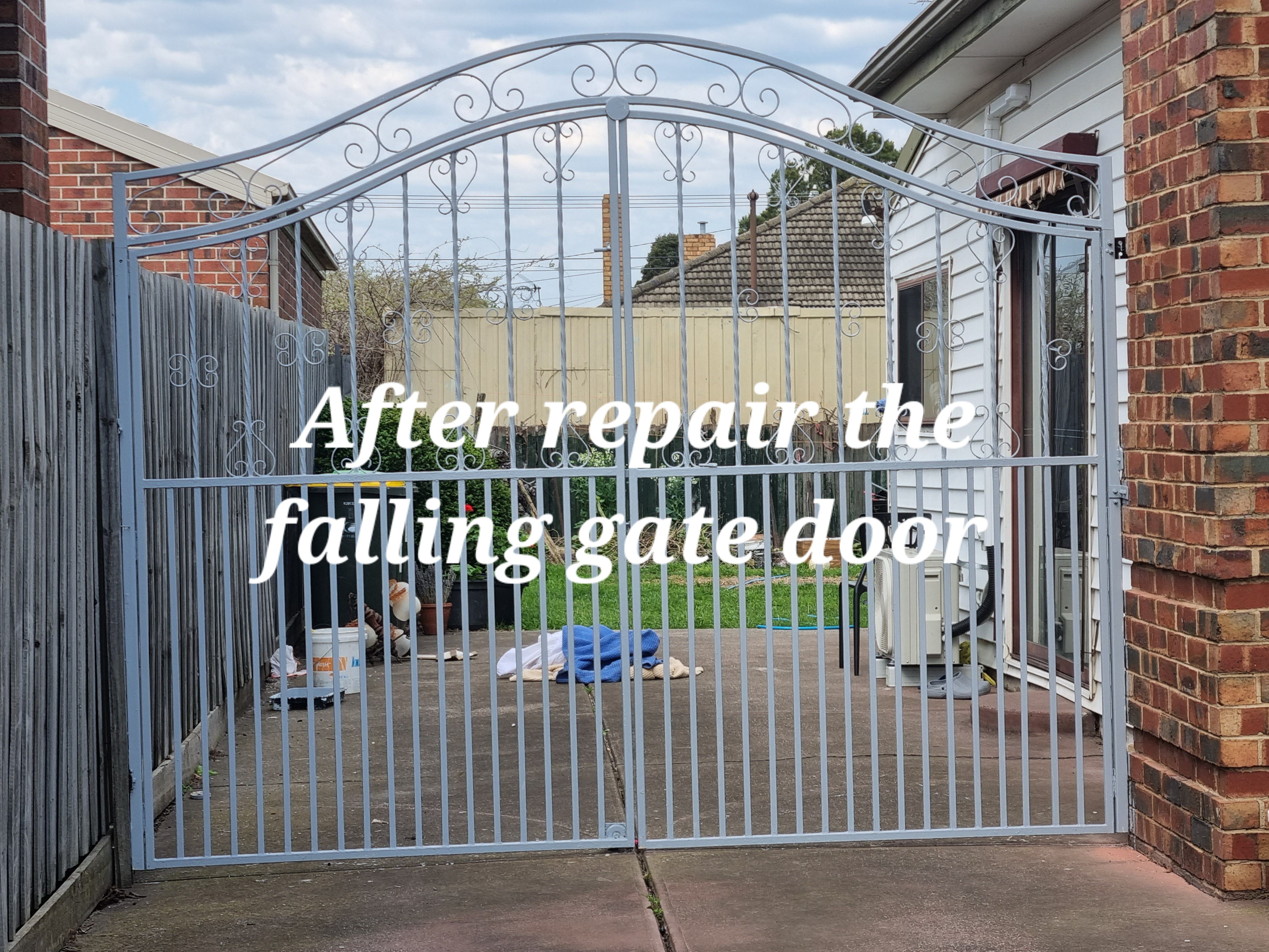 How to repair metal driveway gate? | Bunnings Workshop community
