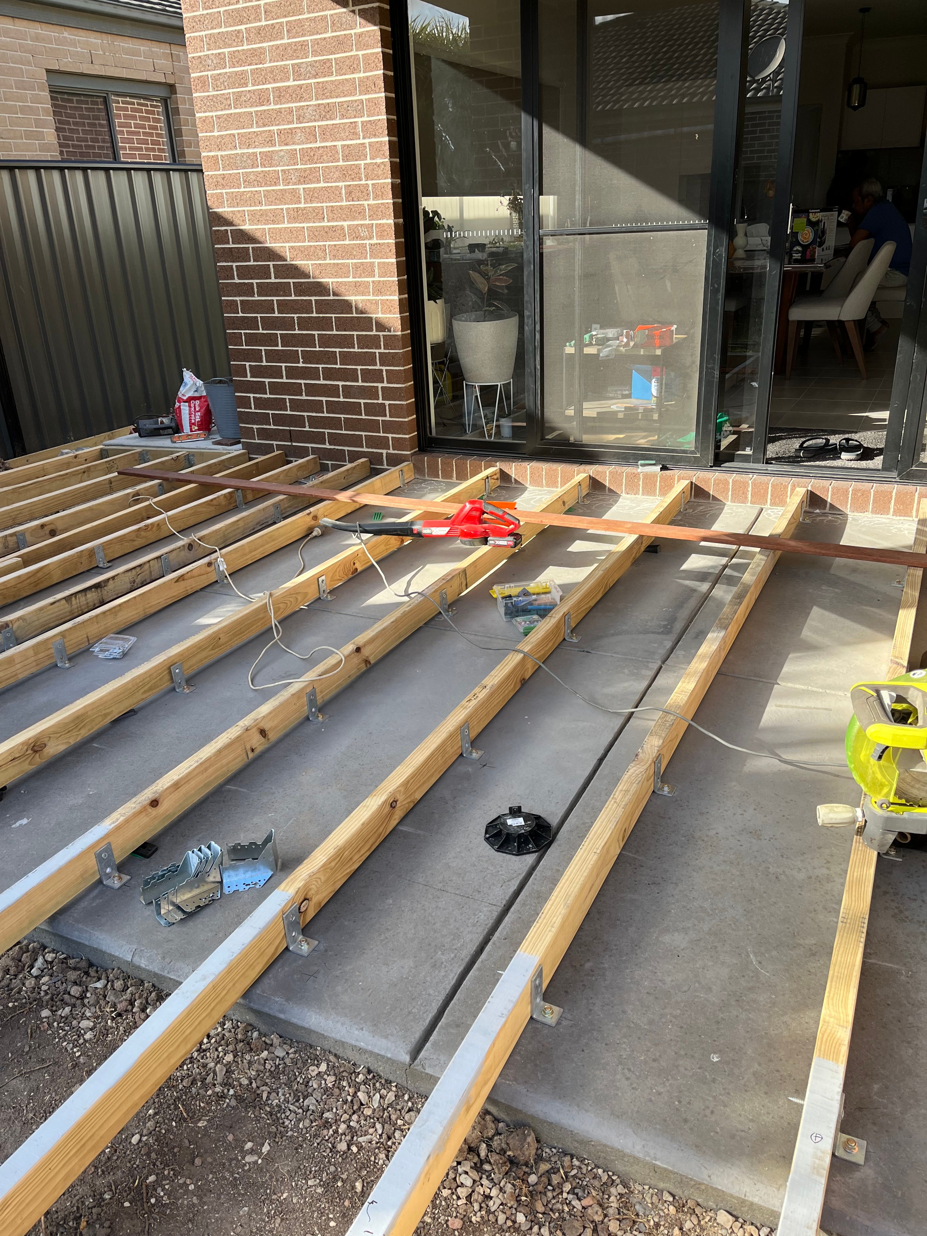 How to build low-level decking support t... | Bunnings Workshop community