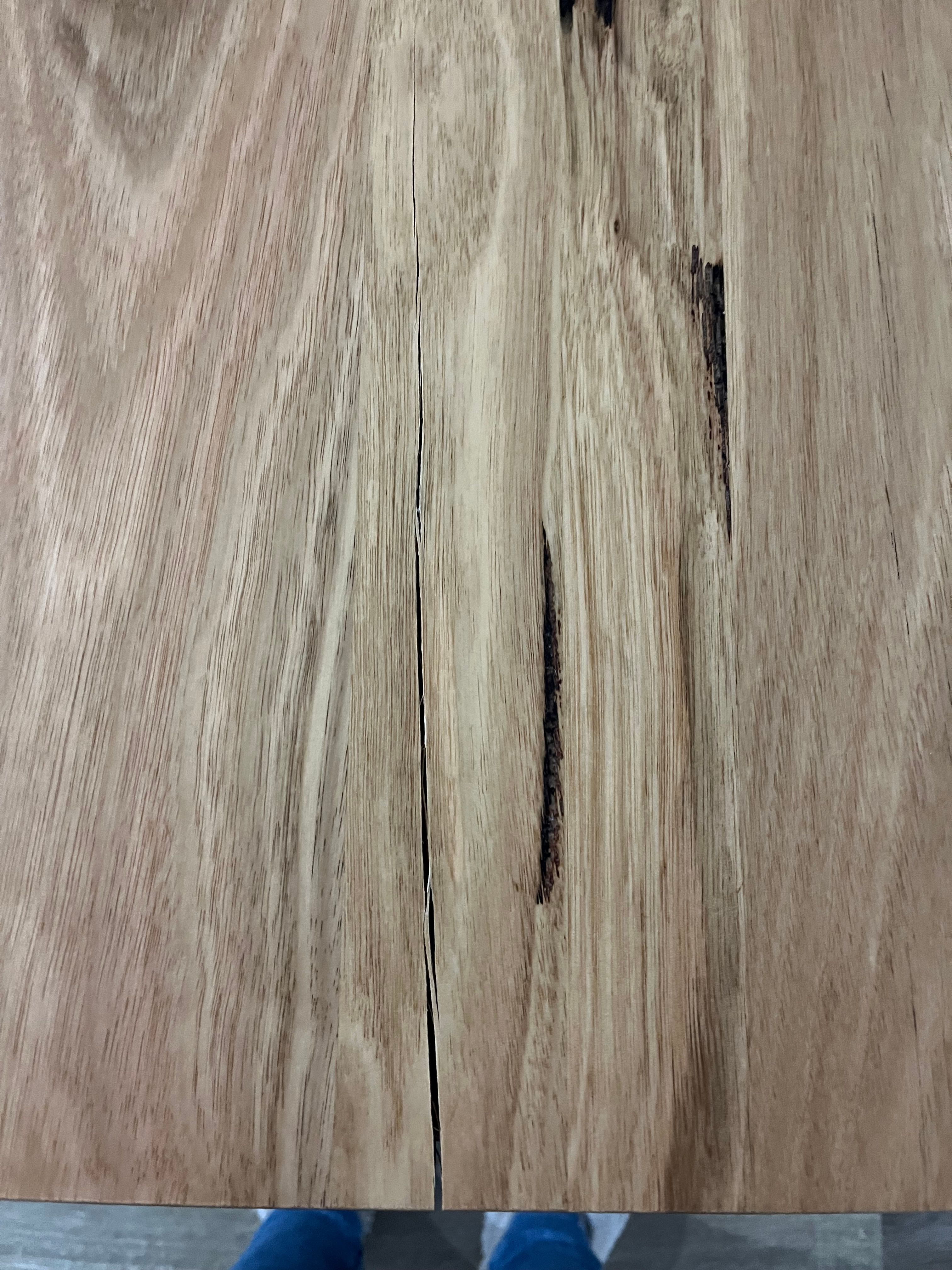 How to fix crack in my wooden table with... | Bunnings Workshop community