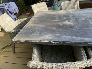 How to repair cracks in concrete table? | Bunnings Workshop community