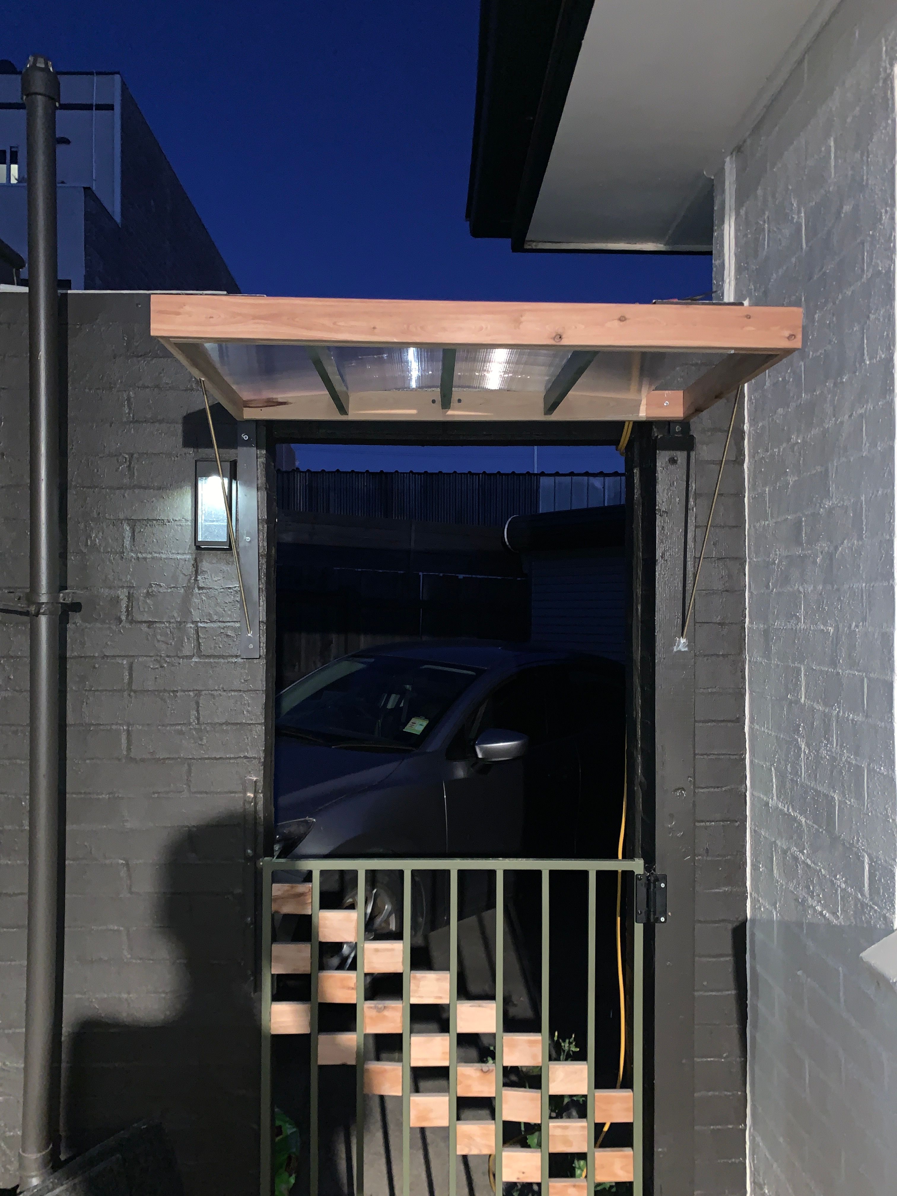 Courtyard gate and canopy | Bunnings Workshop community