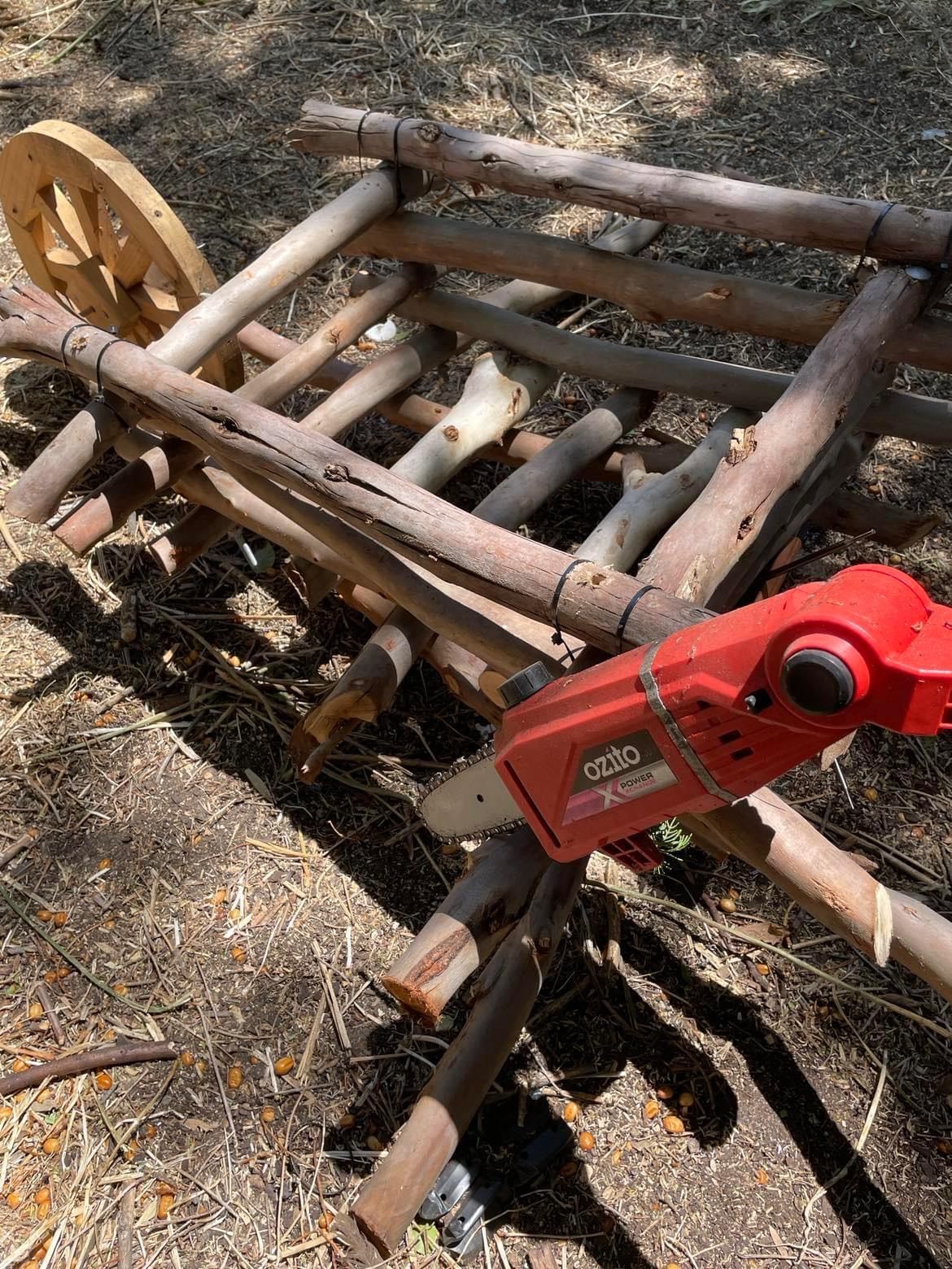 Tree branch decorative wheelbarrow | Bunnings Workshop community
