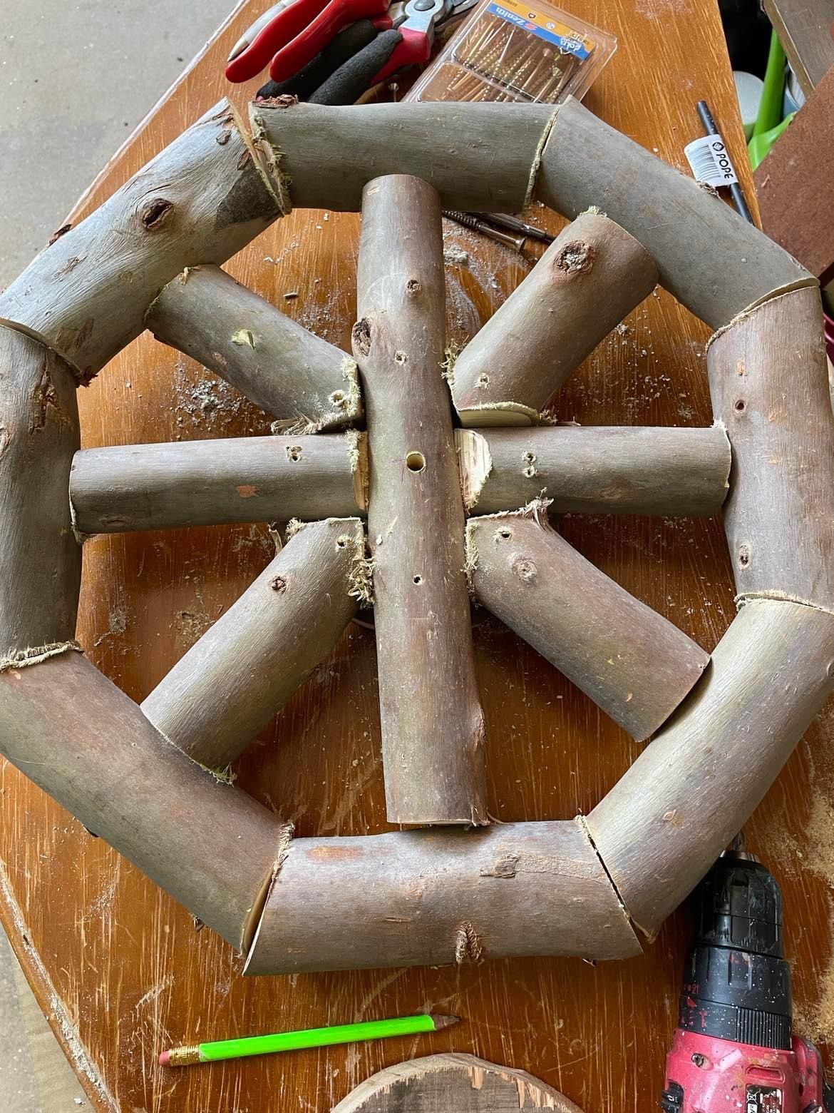 Tree branch decorative wheelbarrow | Bunnings Workshop community