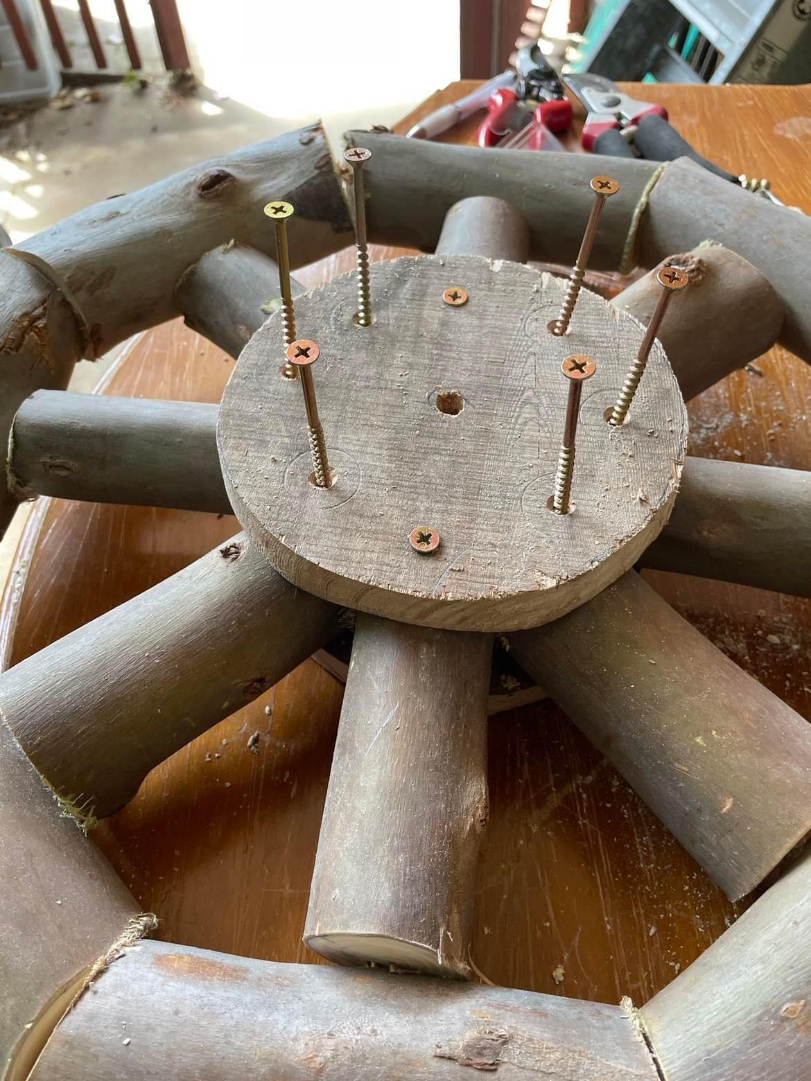 Tree branch decorative wheelbarrow | Bunnings Workshop community