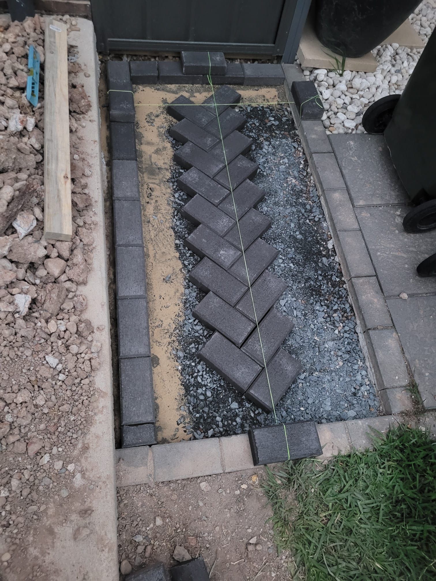 How to build a paver platform for bins? | Bunnings Workshop community