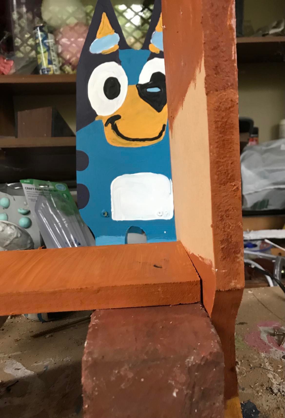 Bluey Dog planter and toy shelf as gifts | Bunnings Workshop community