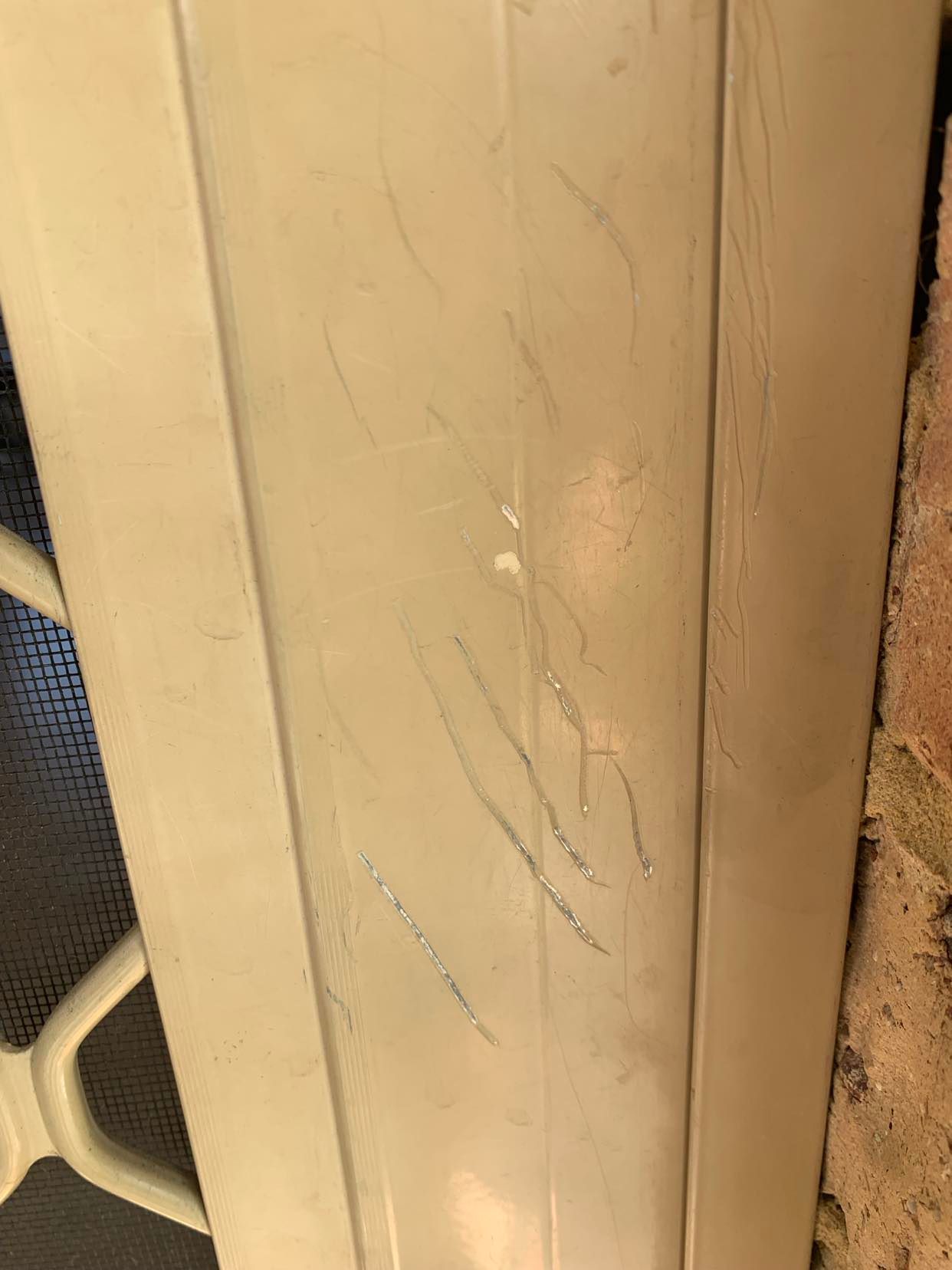 How to fix scratches on aluminium securi... | Bunnings Workshop community