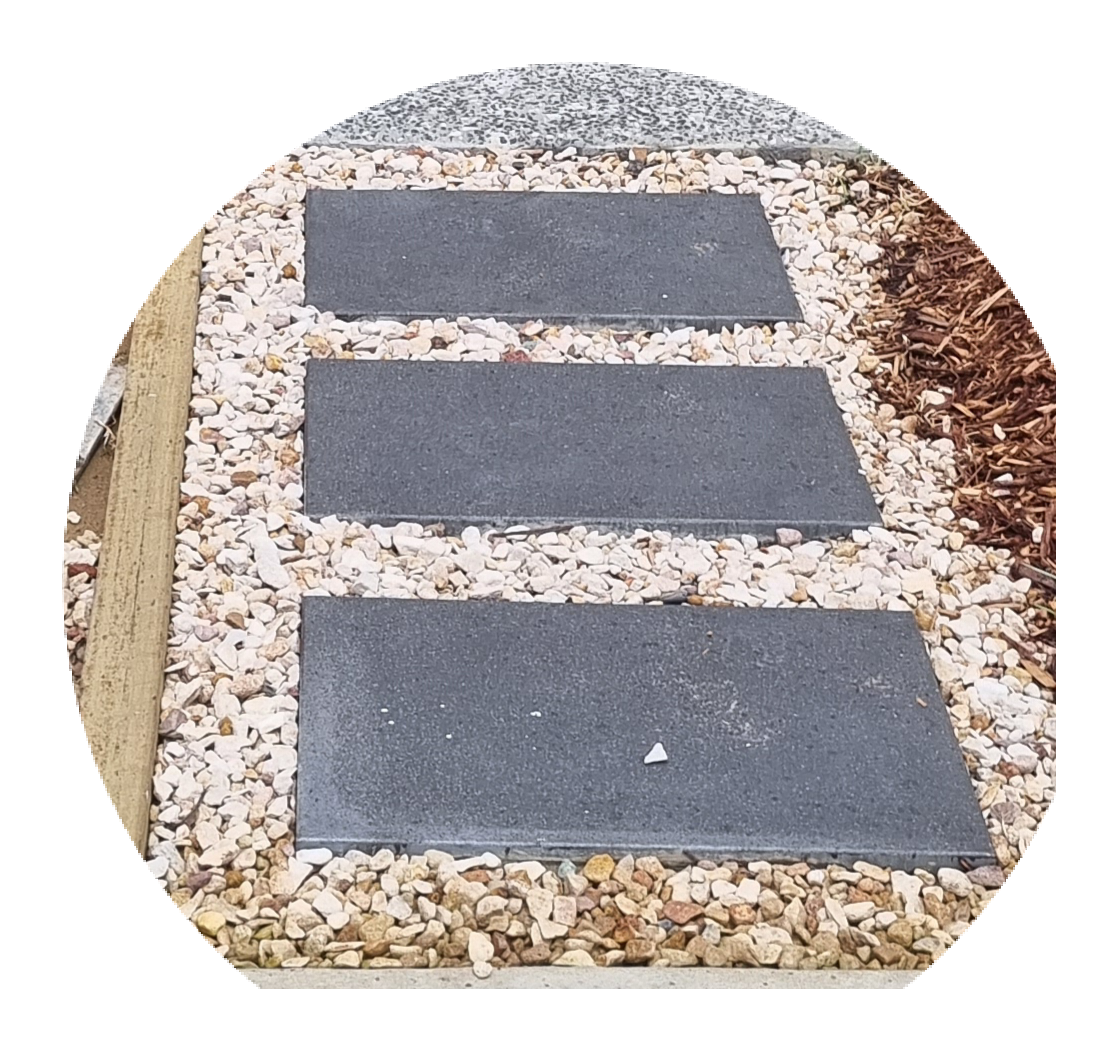 How to make a pebbles and pavers path? | Bunnings Workshop community