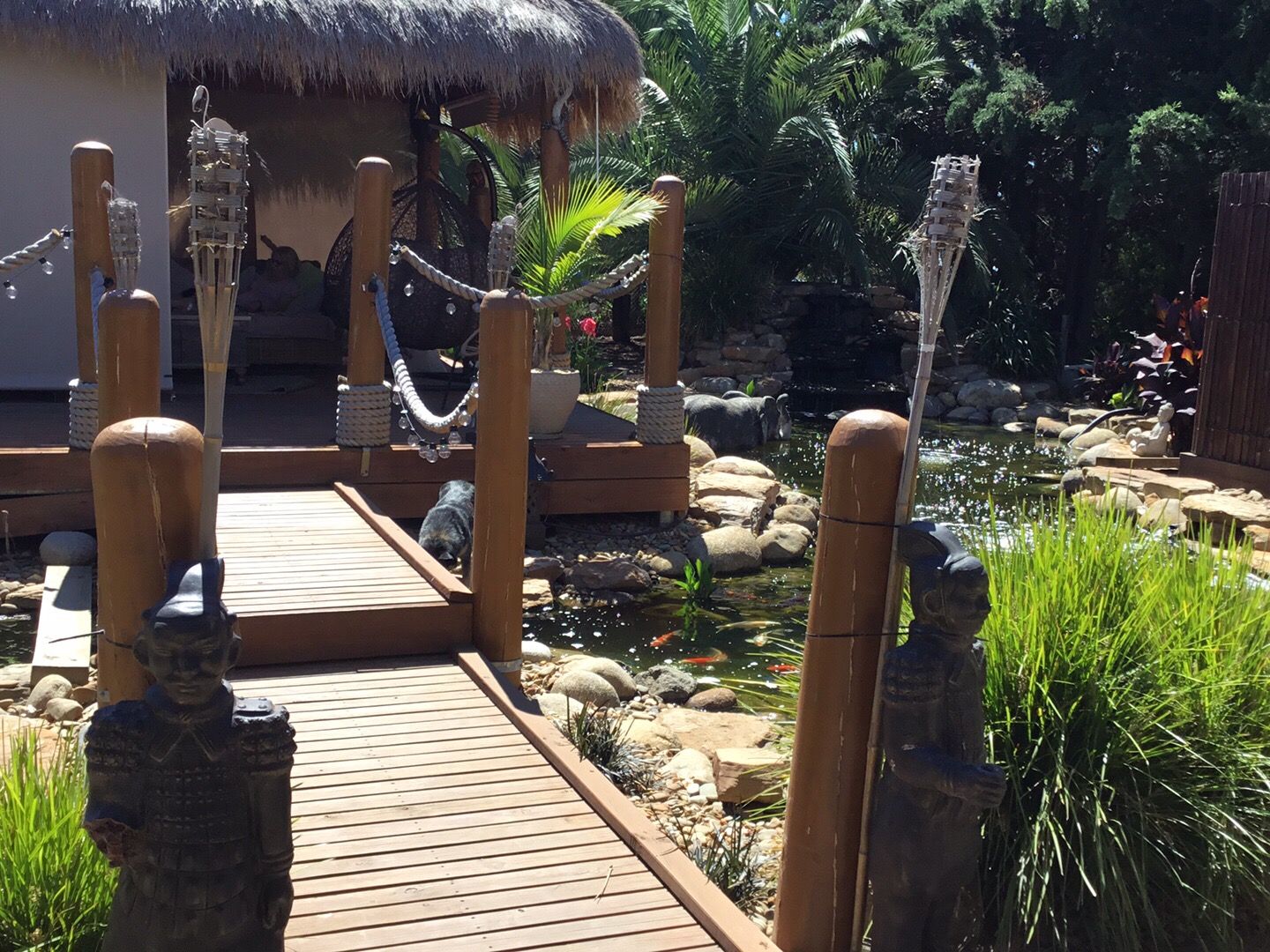 Bali hut and pond | Bunnings Workshop community