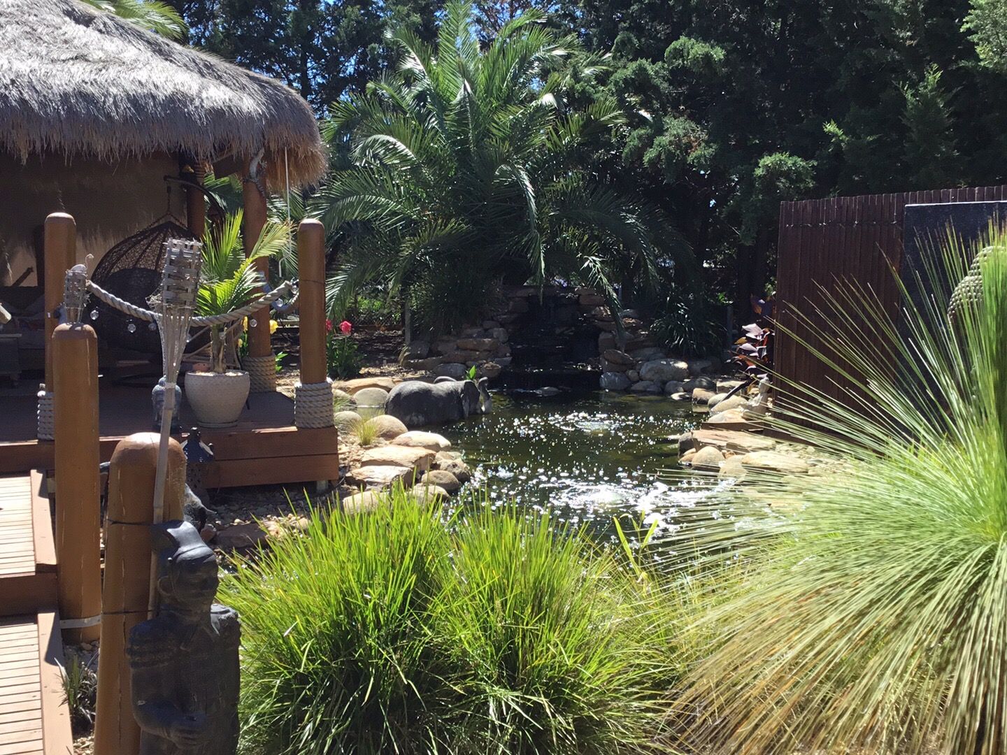 Bali hut and pond | Bunnings Workshop community