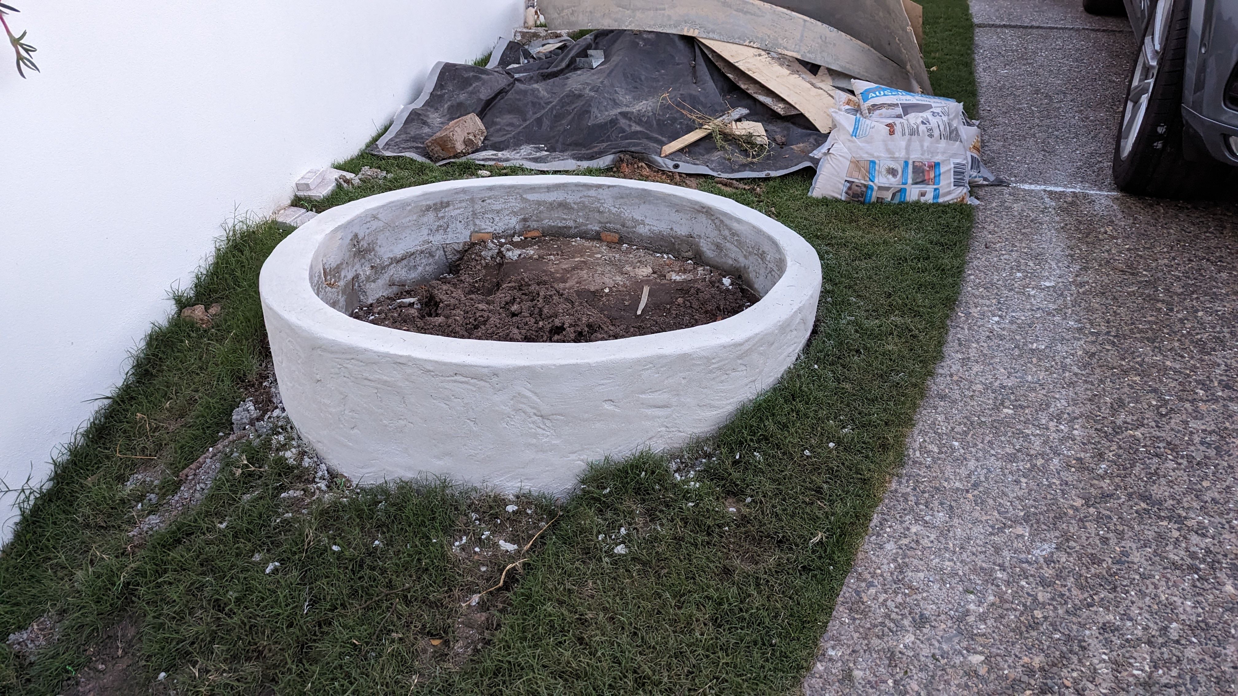 How to build a concrete round raised gar... | Bunnings Workshop community