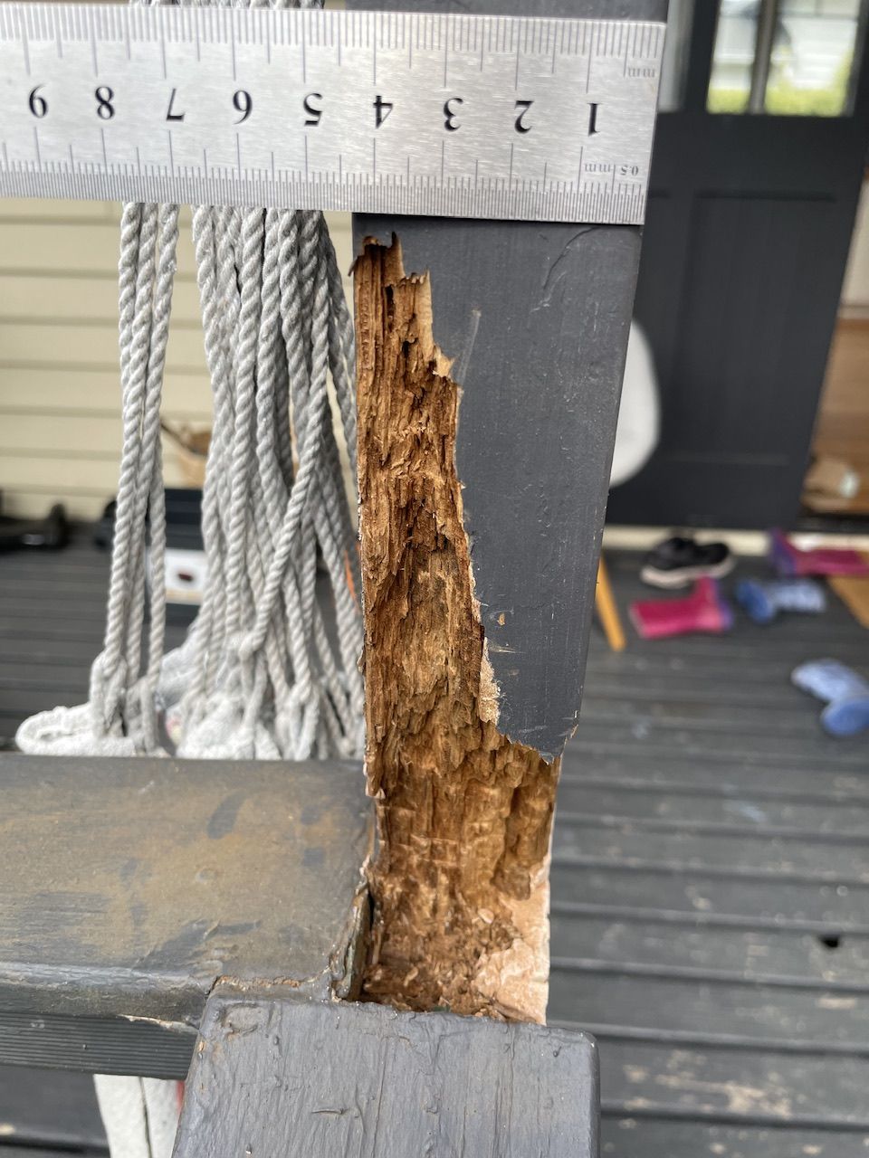 How to repair rotten timber post on deck... | Bunnings Workshop community