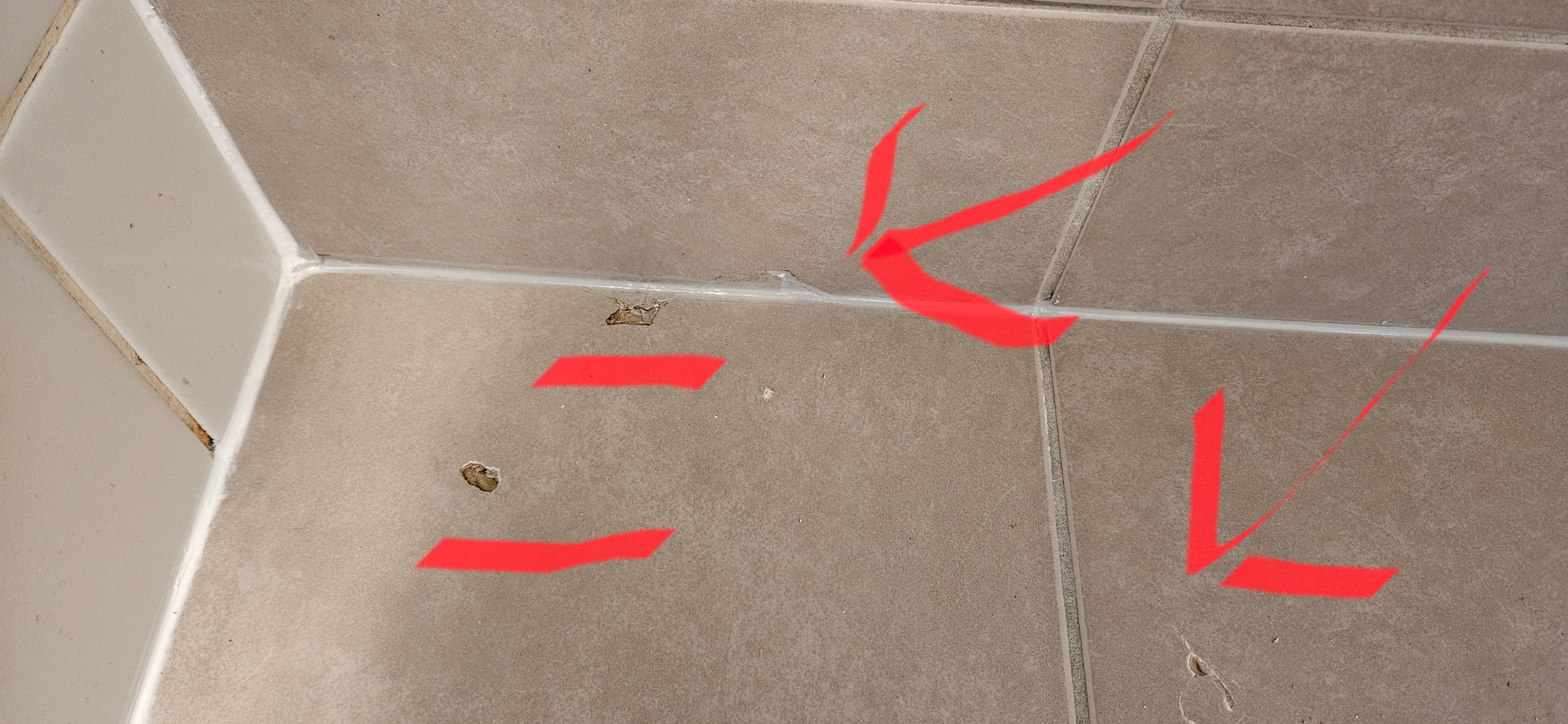 How to repair chipped floor tile in show... | Bunnings Workshop community