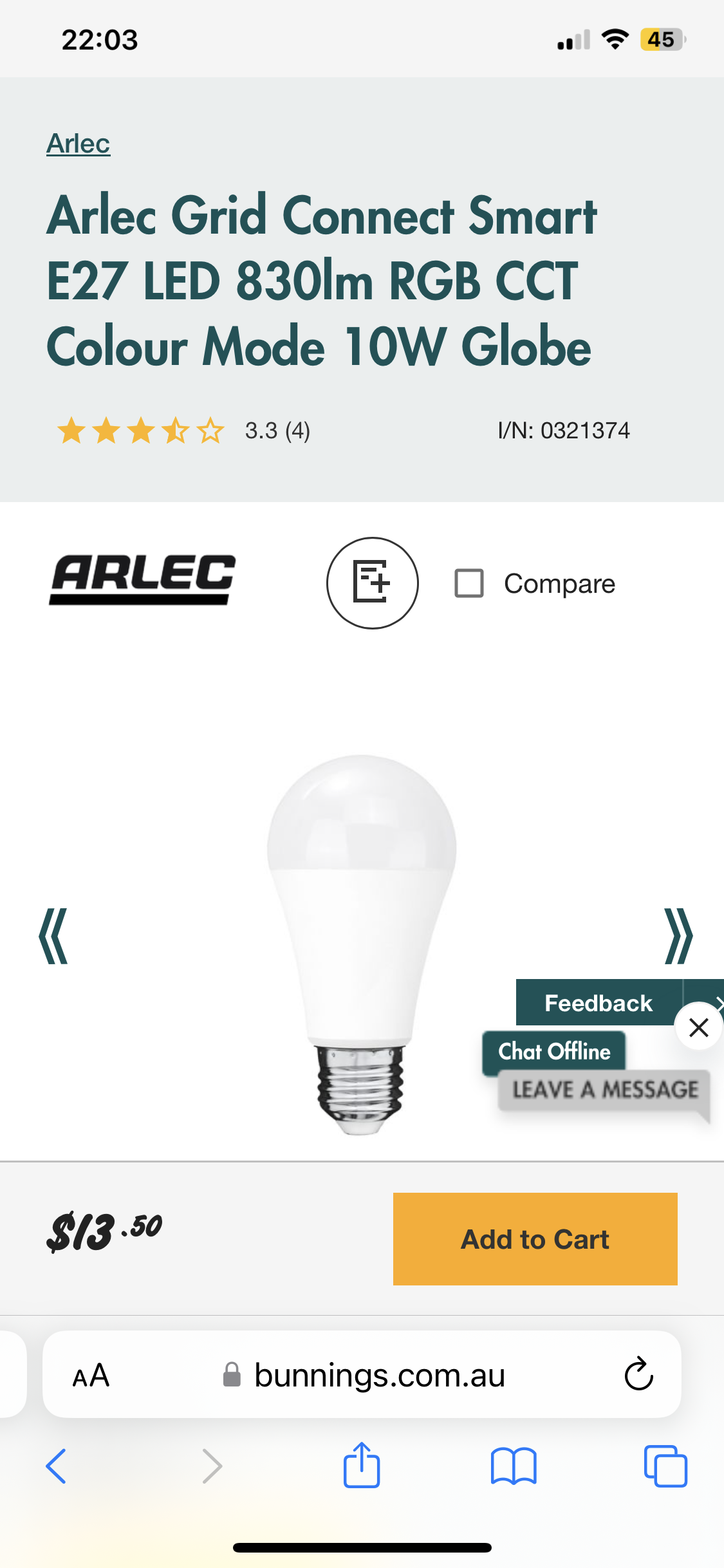 Grid Connect Light Bulb RGB Automation | Bunnings Workshop community