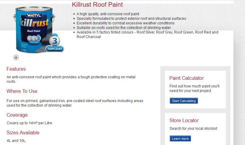 Potable tank water friendly roof paint | Bunnings Workshop community