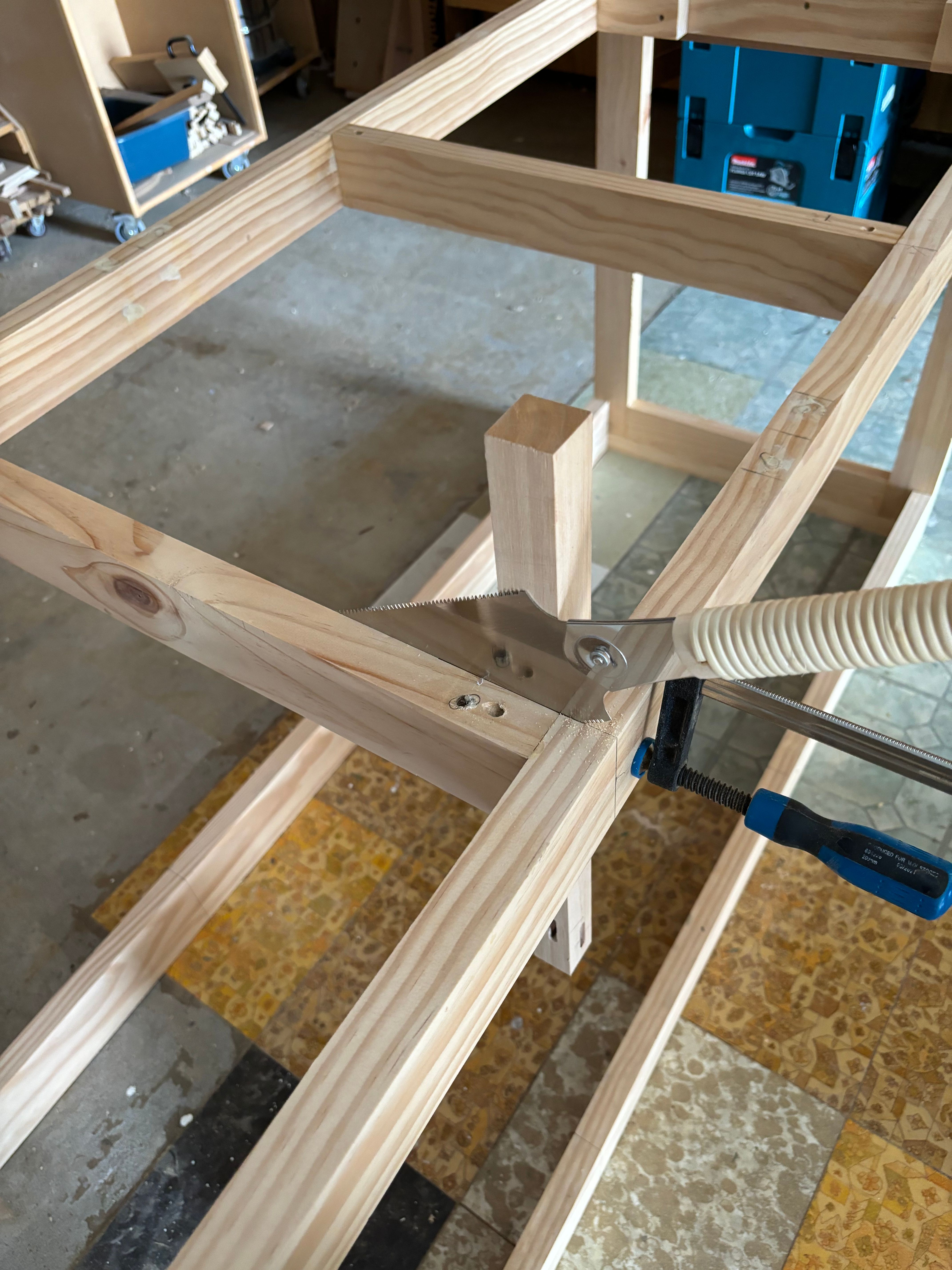 Solid workbench modified into modular wo... | Bunnings Workshop community