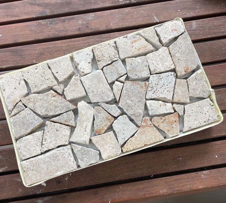 Tile mosaic table centrepiece | Bunnings Workshop community