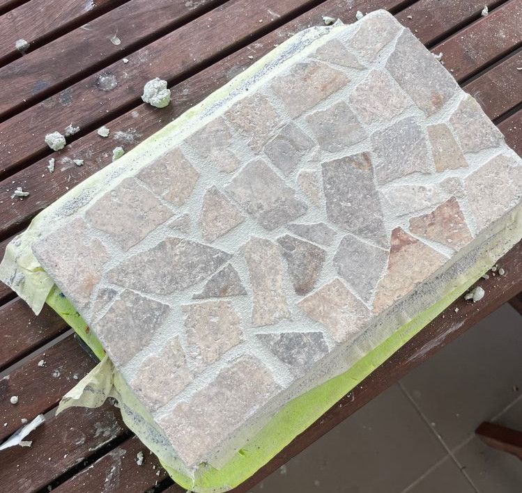 Tile mosaic table centrepiece | Bunnings Workshop community