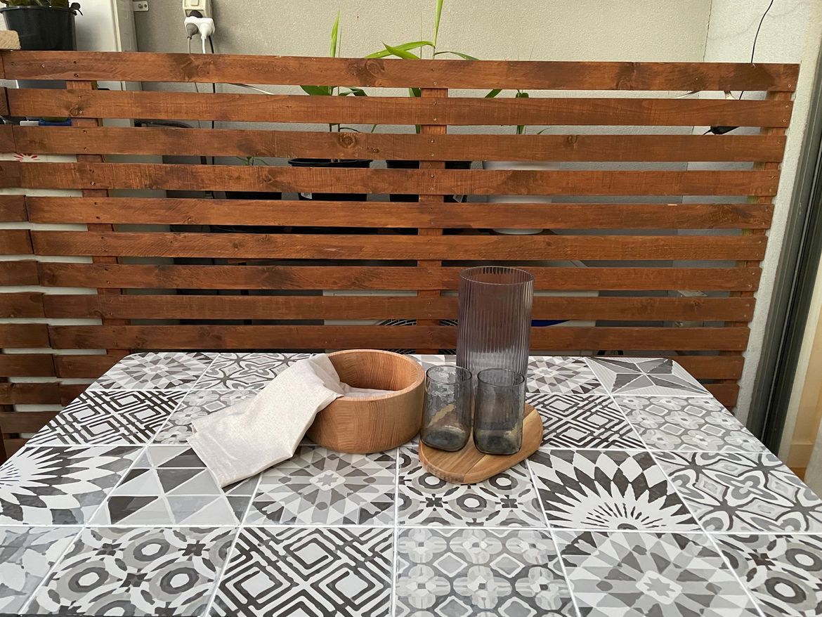 Tile mosaic table centrepiece | Bunnings Workshop community