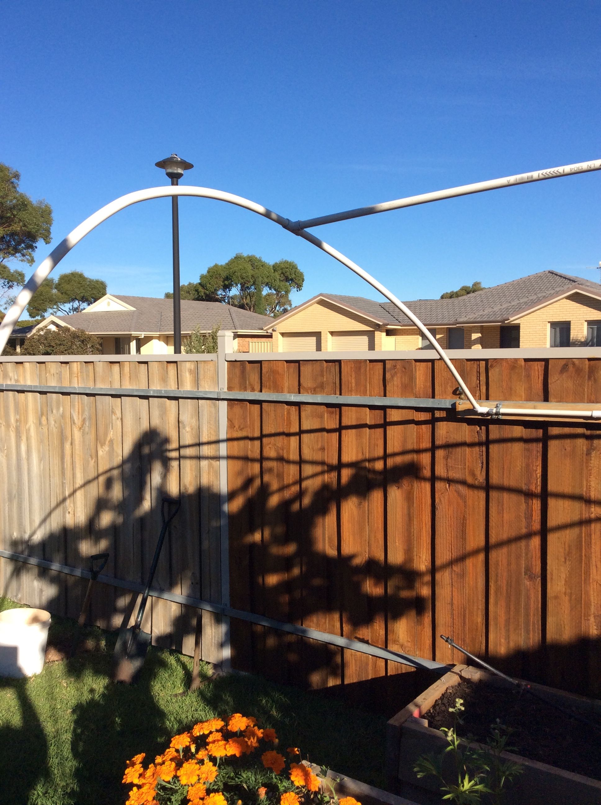 Home made shade hoop house | Bunnings Workshop community