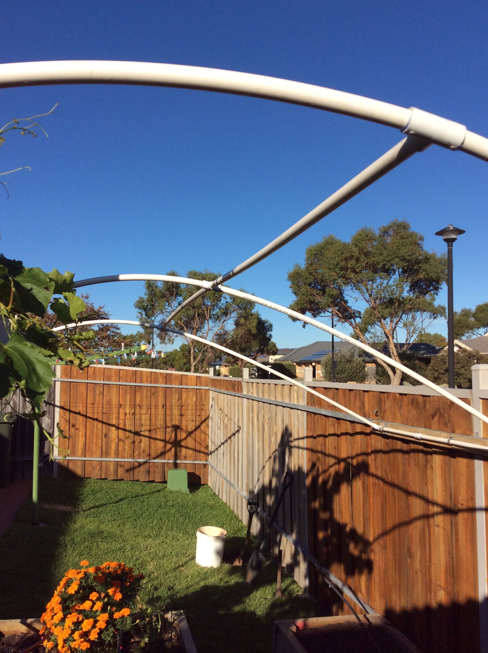 Garden shade hoop house | Bunnings Workshop community