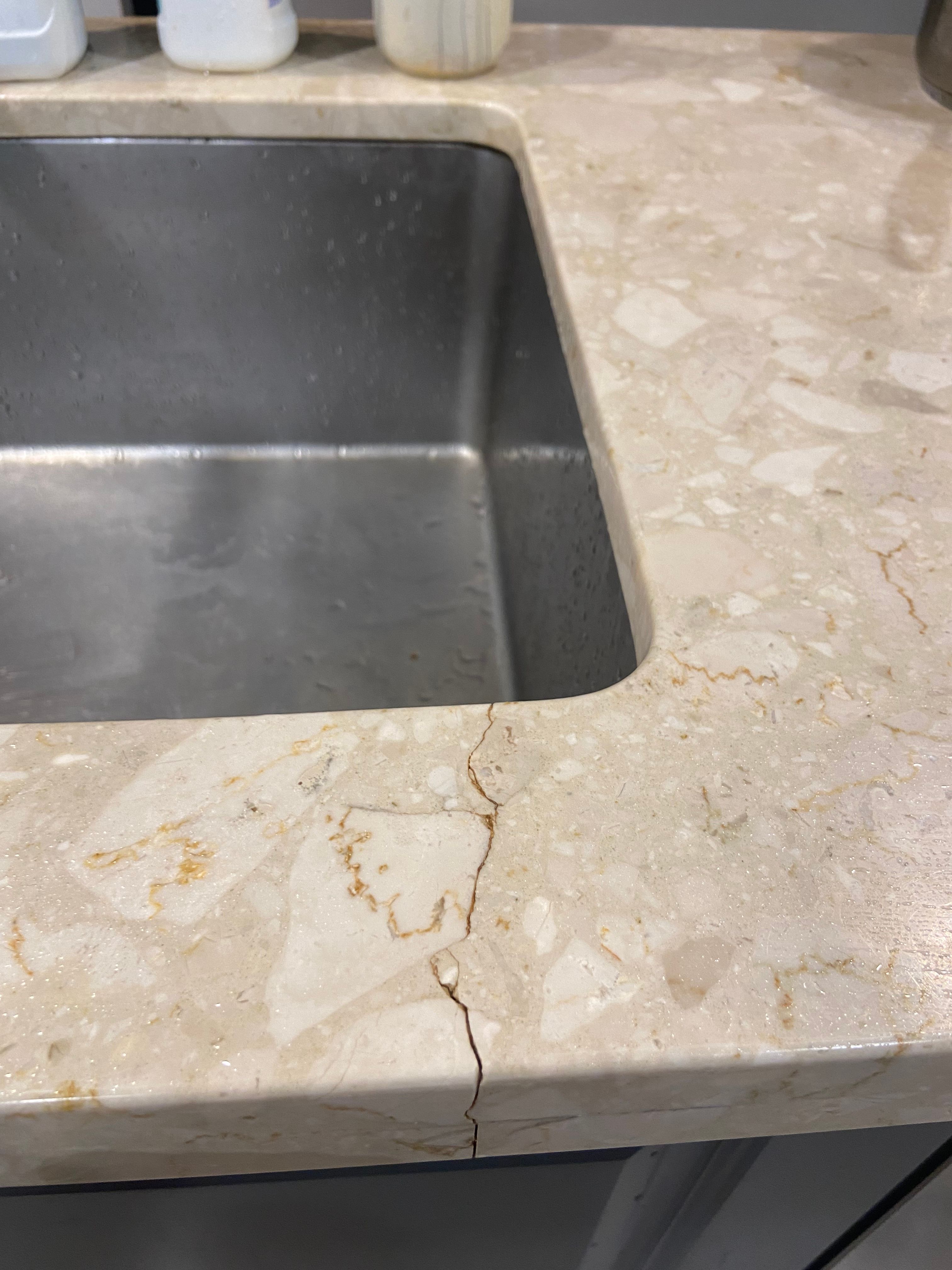 How to repair cracked stone benchtop? | Bunnings Workshop community