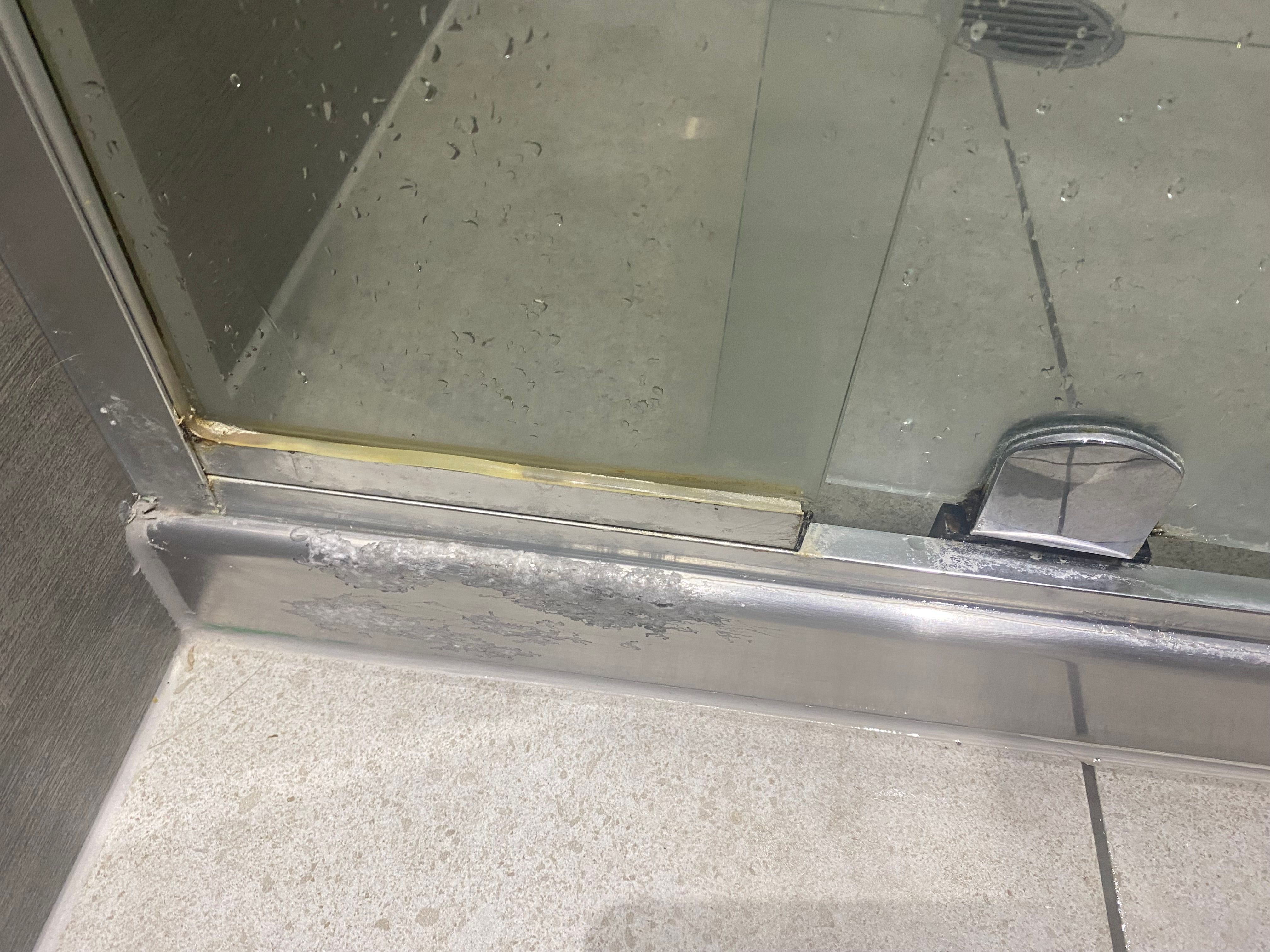 Is this corrosion on shower base surroun... | Bunnings Workshop community
