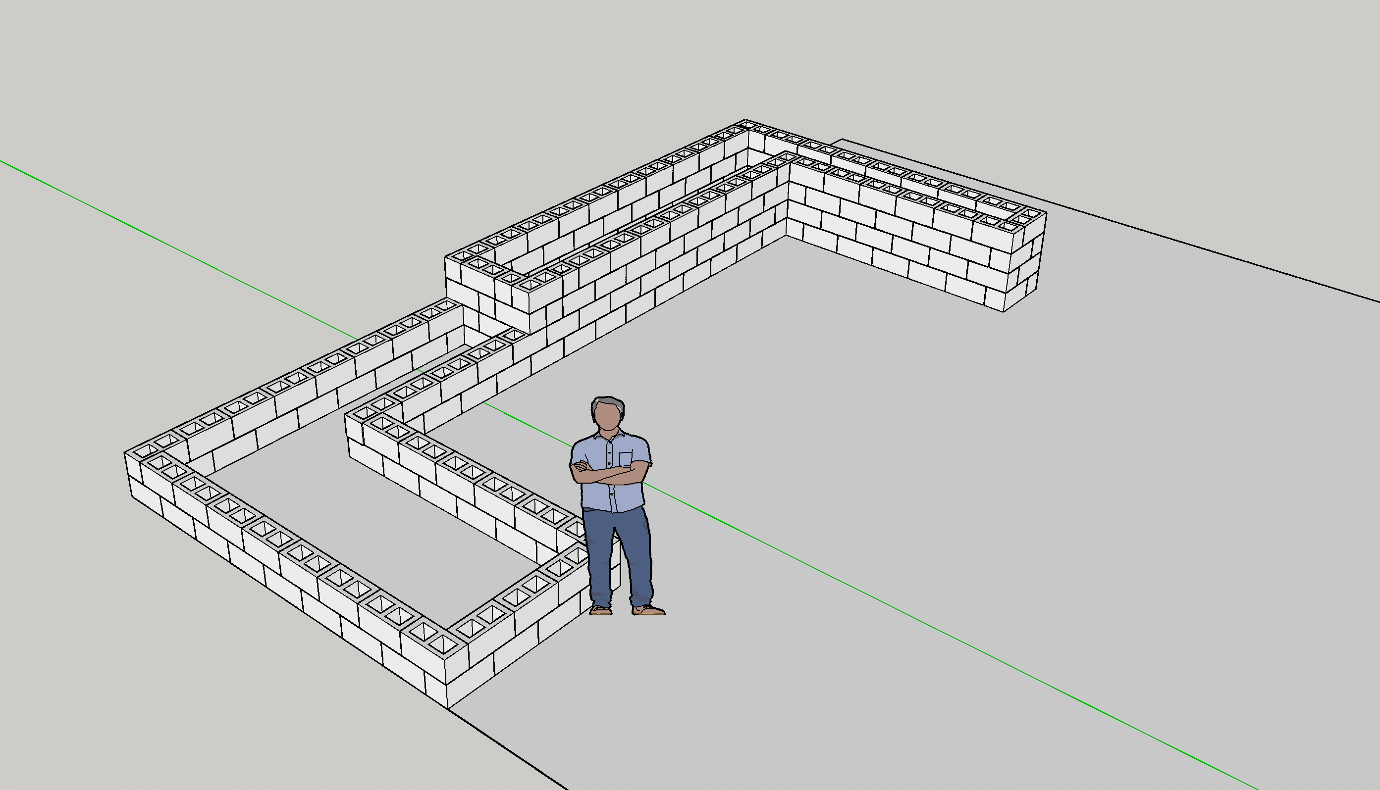 How to anchor cinder blocks to exisiting... | Bunnings Workshop community