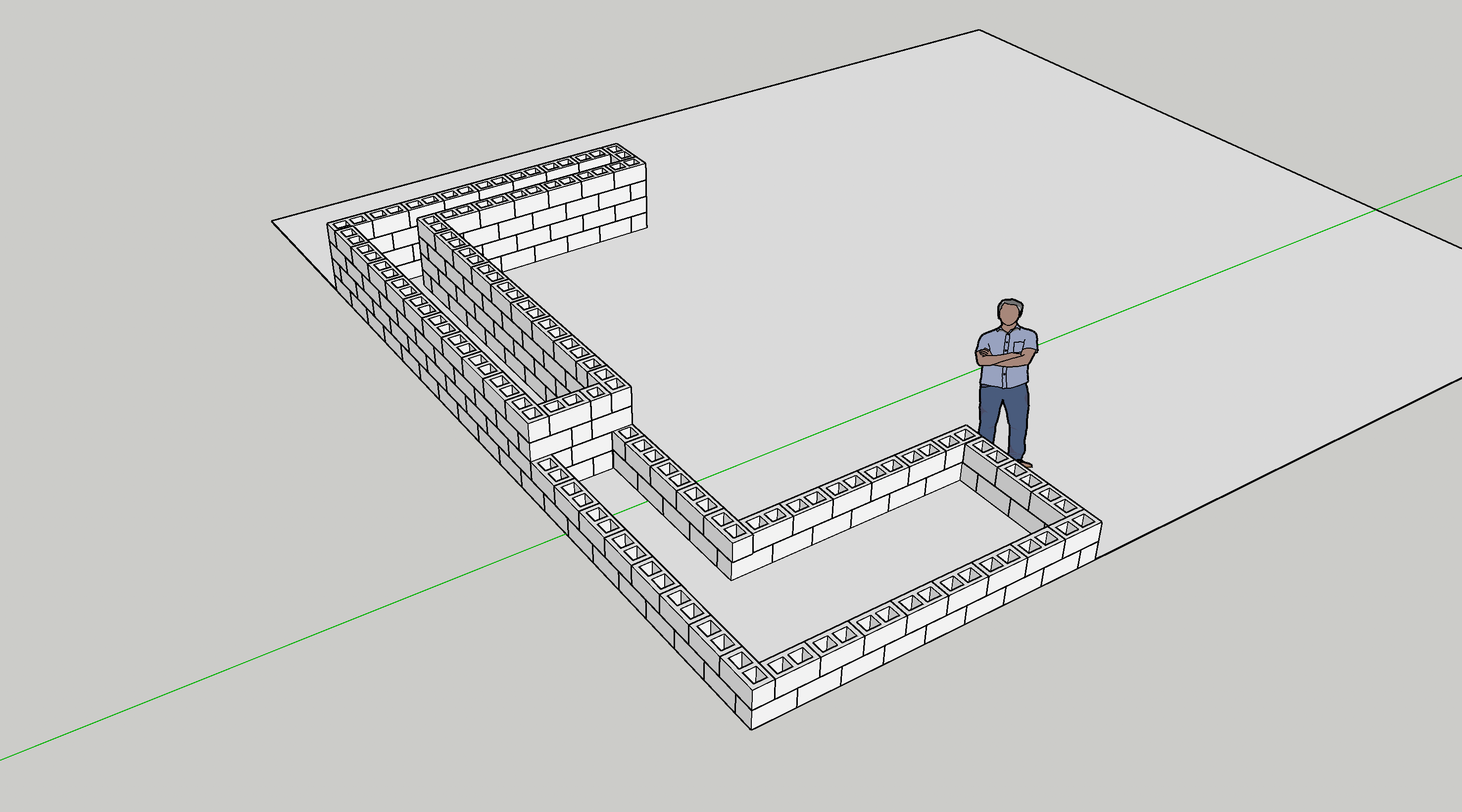 How to anchor cinder blocks to exisiting... | Bunnings Workshop community