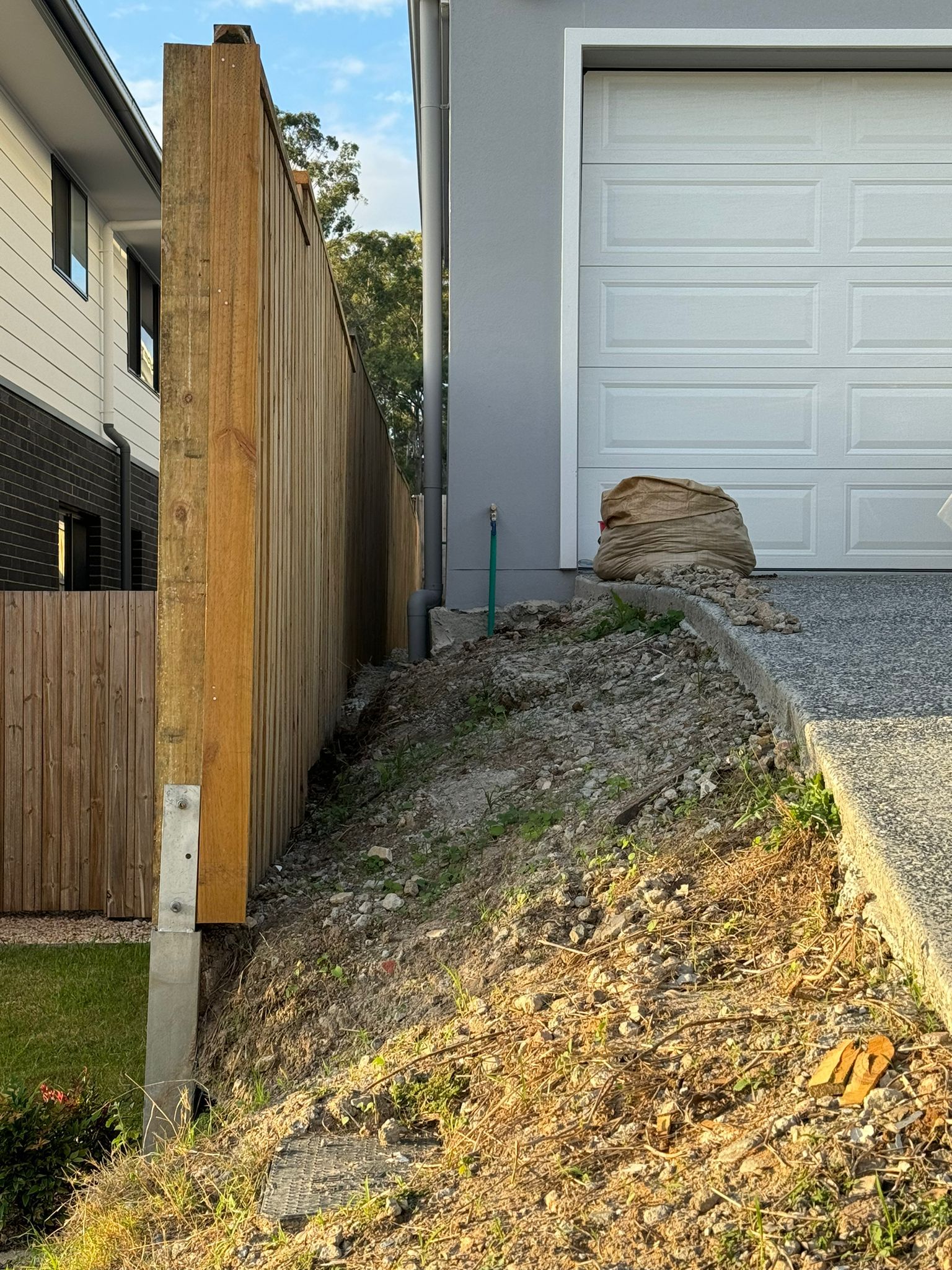 How to fix sloping gap between fence and... | Bunnings Workshop community