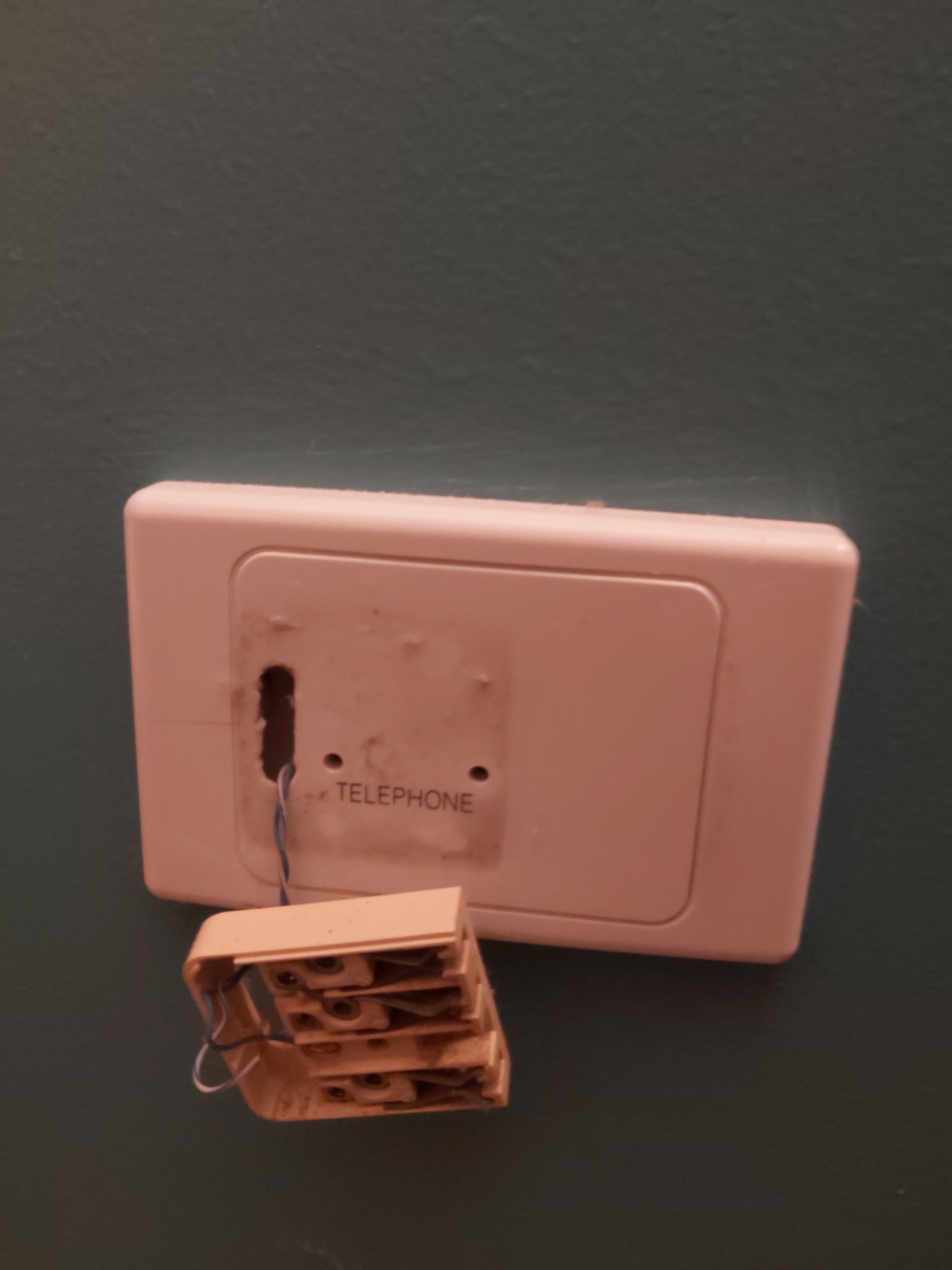 How do I take a disused phone jack basep... | Bunnings Workshop community
