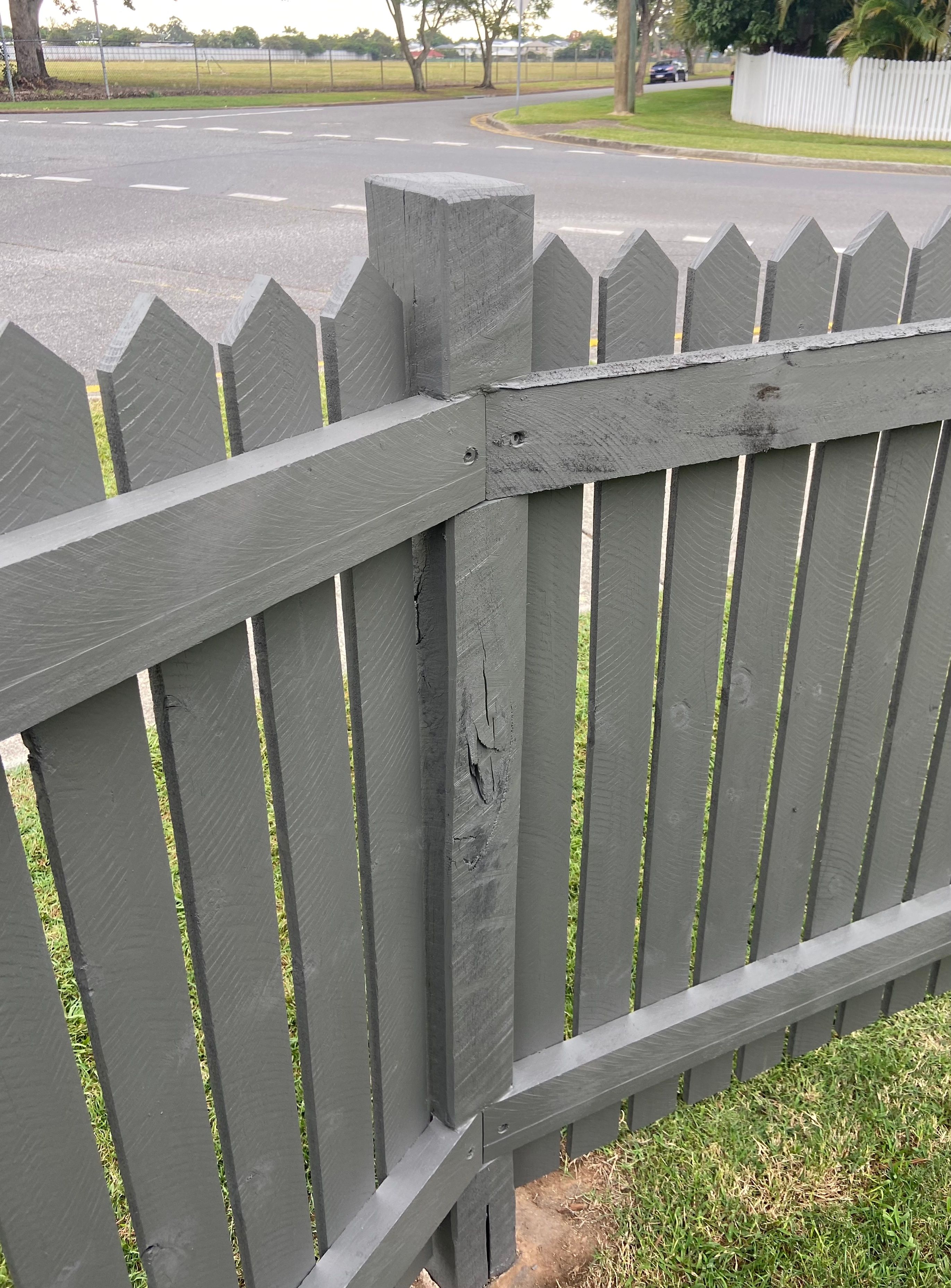 How to notch fence rails around a curved... | Bunnings Workshop community