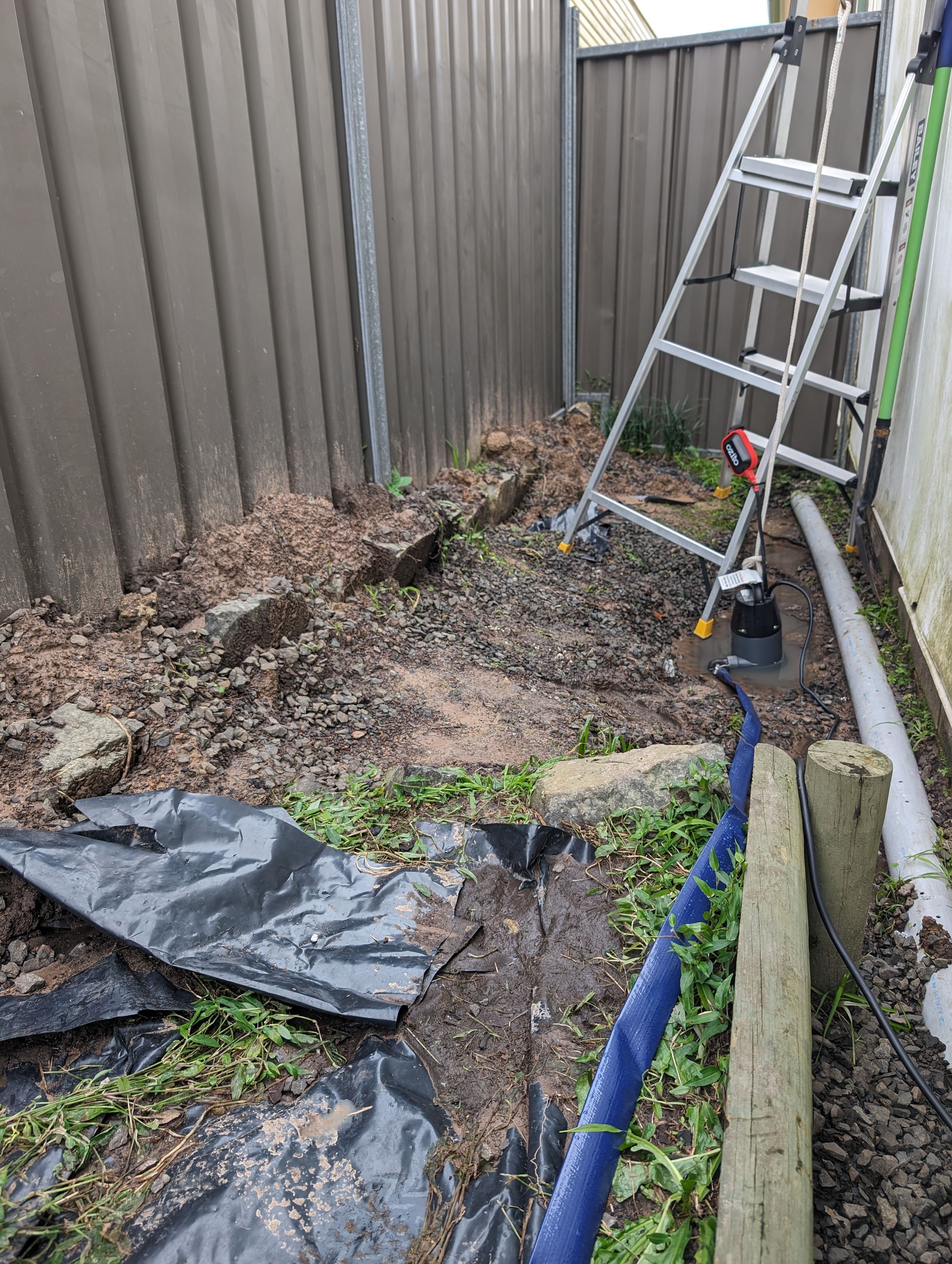 How to deal with water run off from neig... | Bunnings Workshop community
